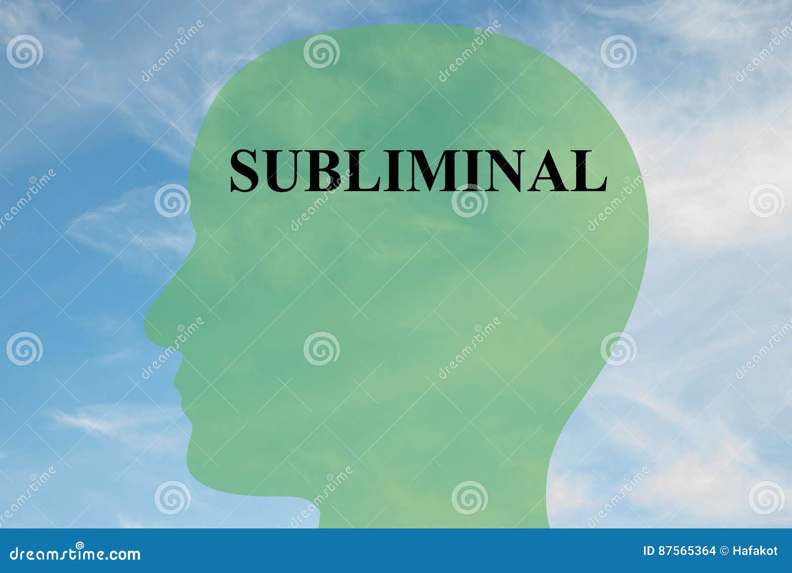Subliminal - Conceito Cognitivo Ilustração Stock - Ilustração de moagem ...