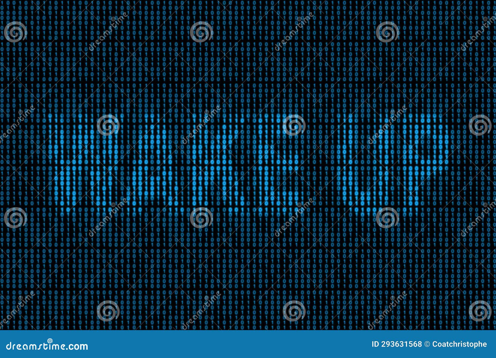 Wake Up Hidden in Binary Code Stock Illustration - Illustration of code ...