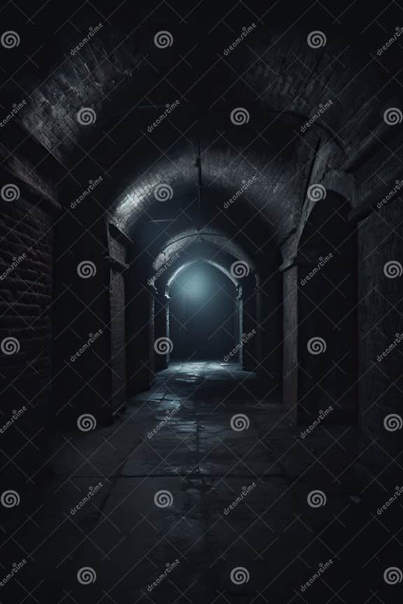 Subliminal Messaging, Liminal Space. Dark Cross Way Stock Illustration ...