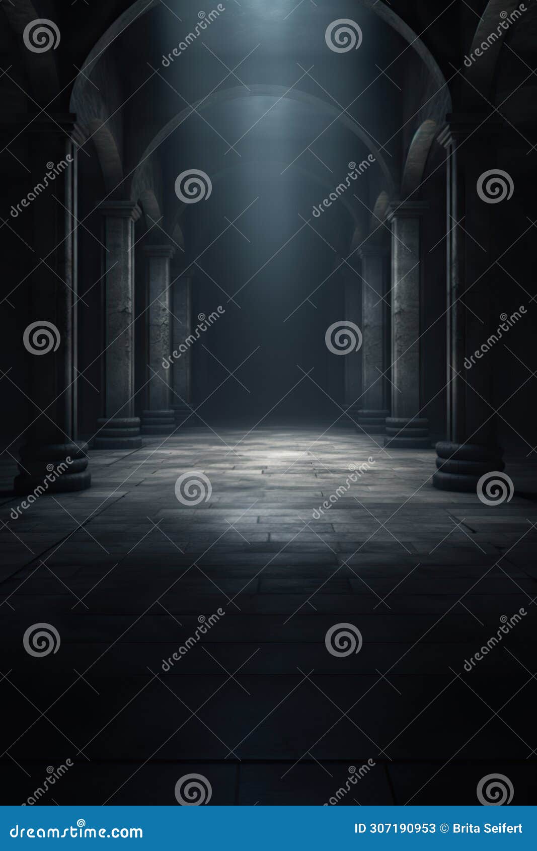 A Dark Liminal Space With Computer Lines Royalty-Free Stock Photo ...