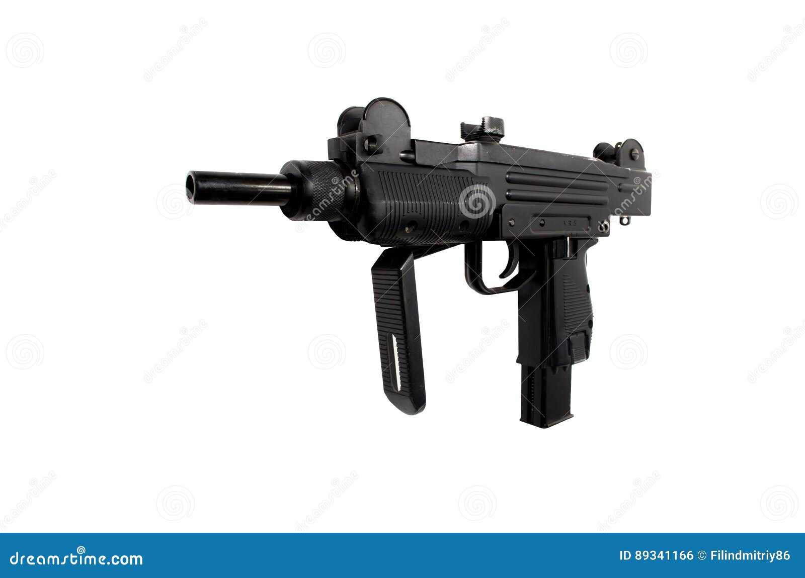 Ww2 Submachine Gun Isolated On A White Background Stock Photography ...