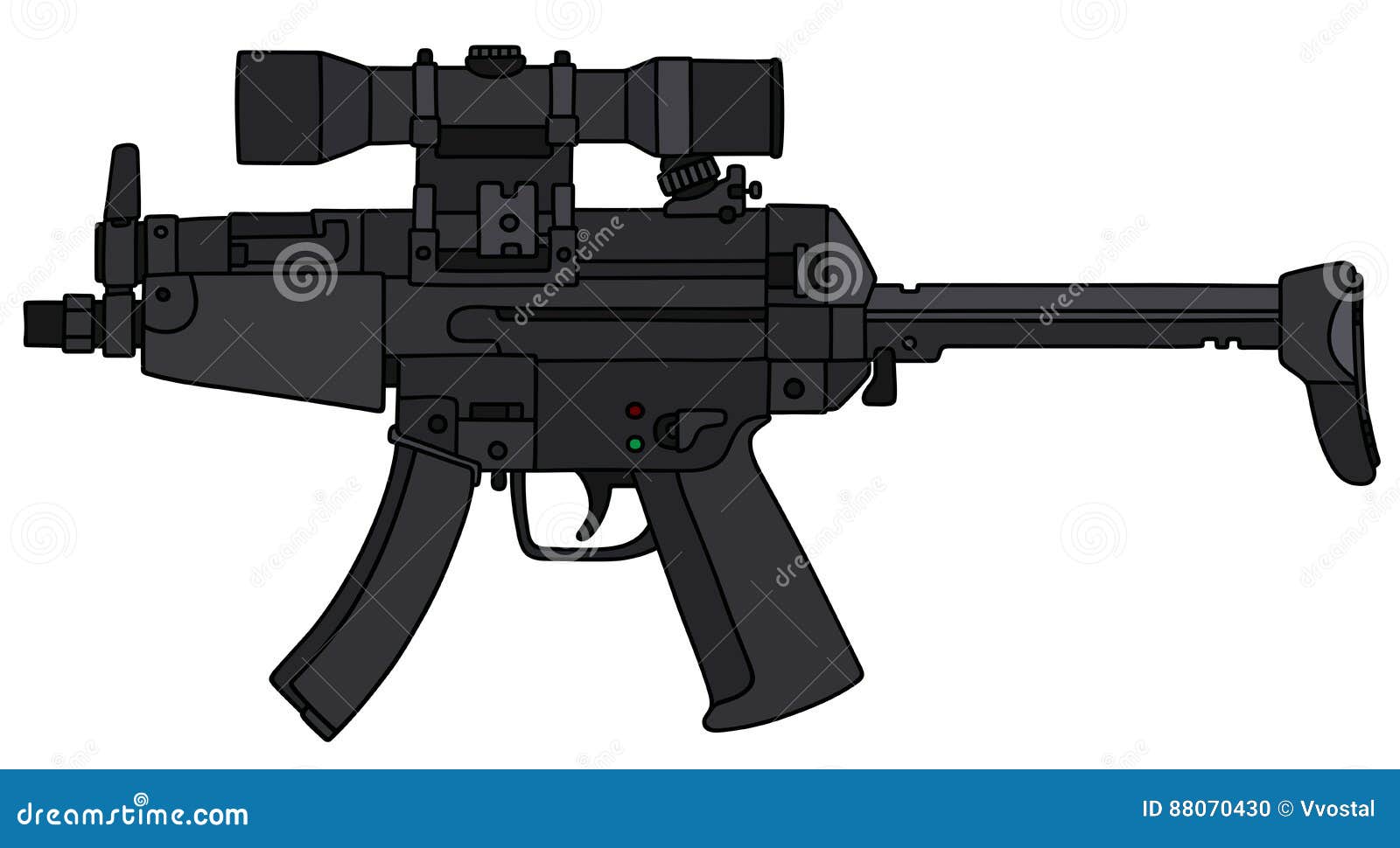 Submachine Gun Royalty-Free Stock Image | CartoonDealer.com #20621896