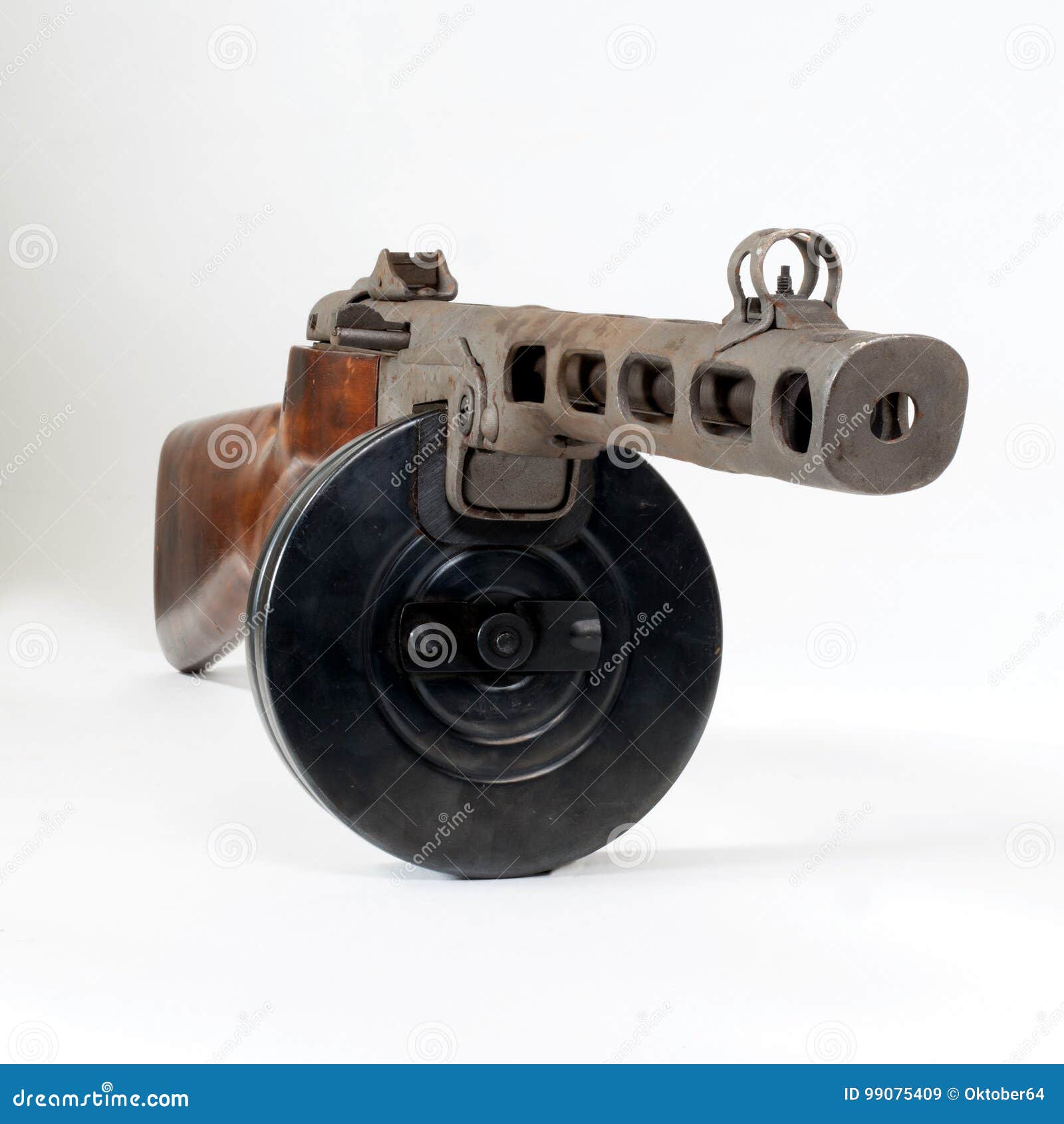 Submachine Gun Ppsh-41 On A Light Background. Stock Photo ...