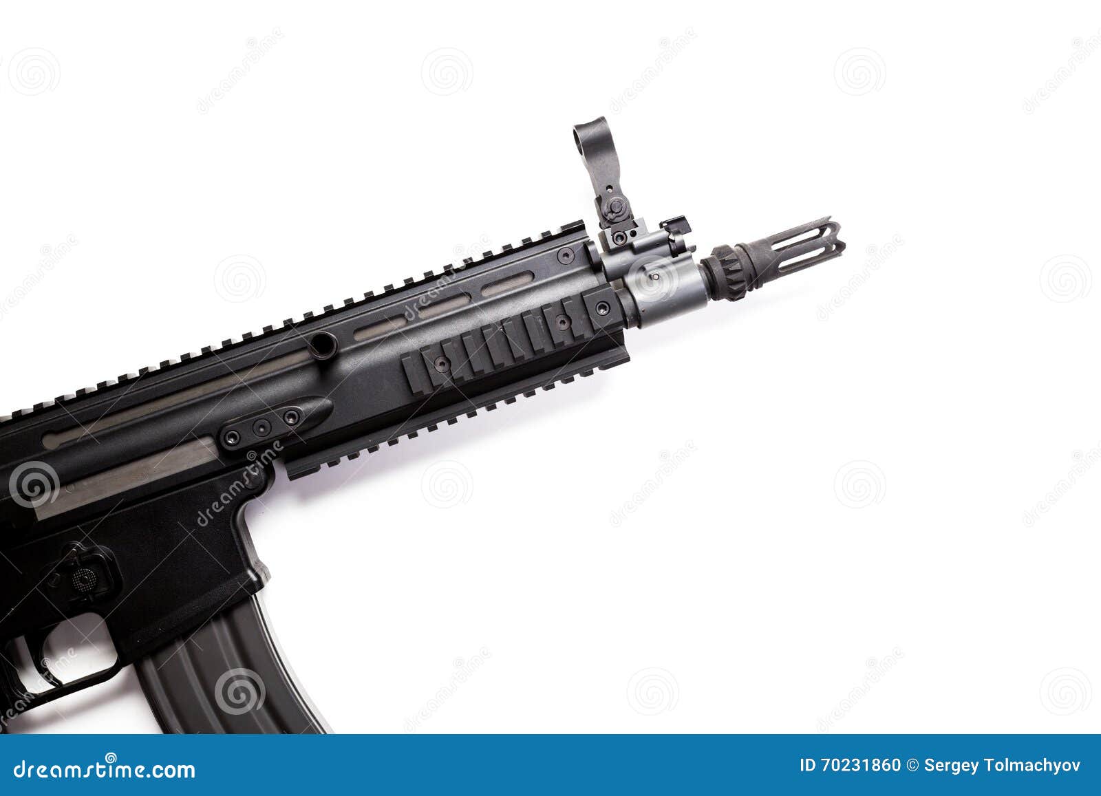 Submachine gun stock photo. Image of metal, parabellum - 70231860