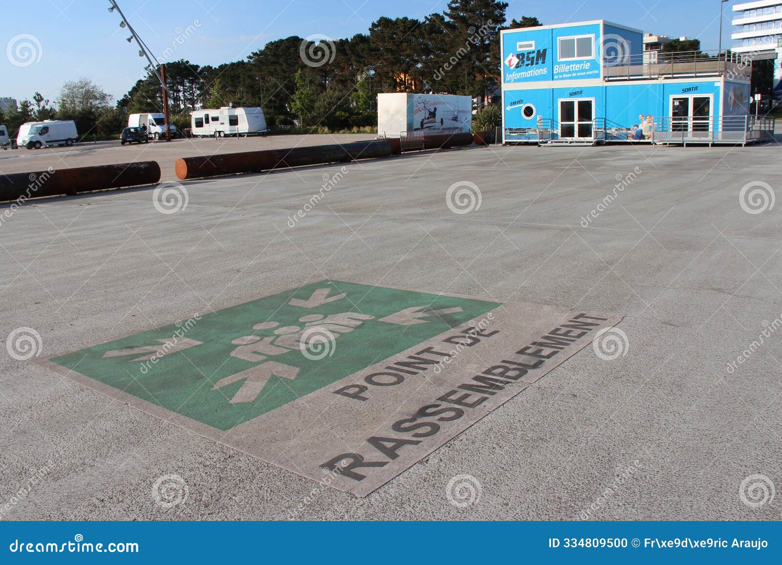 At the Submarine Base of Lorient in Brittany - France Stock Photo ...