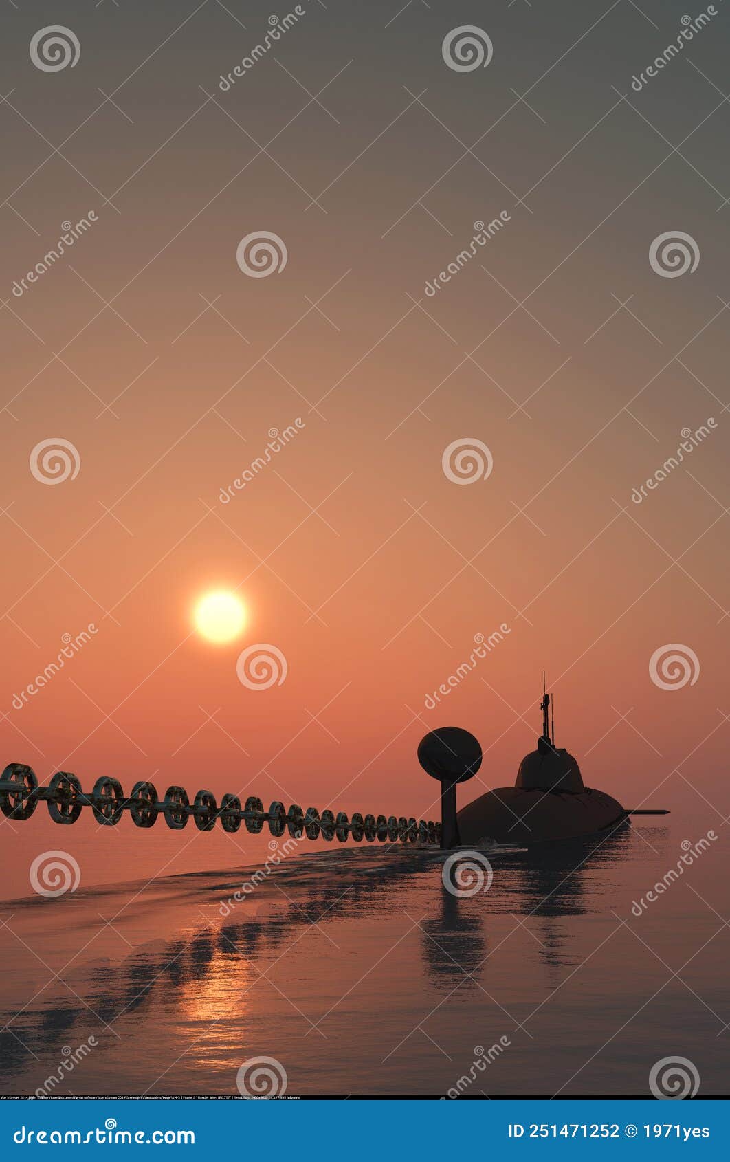 The military ship stock illustration. Illustration of border - 251471252