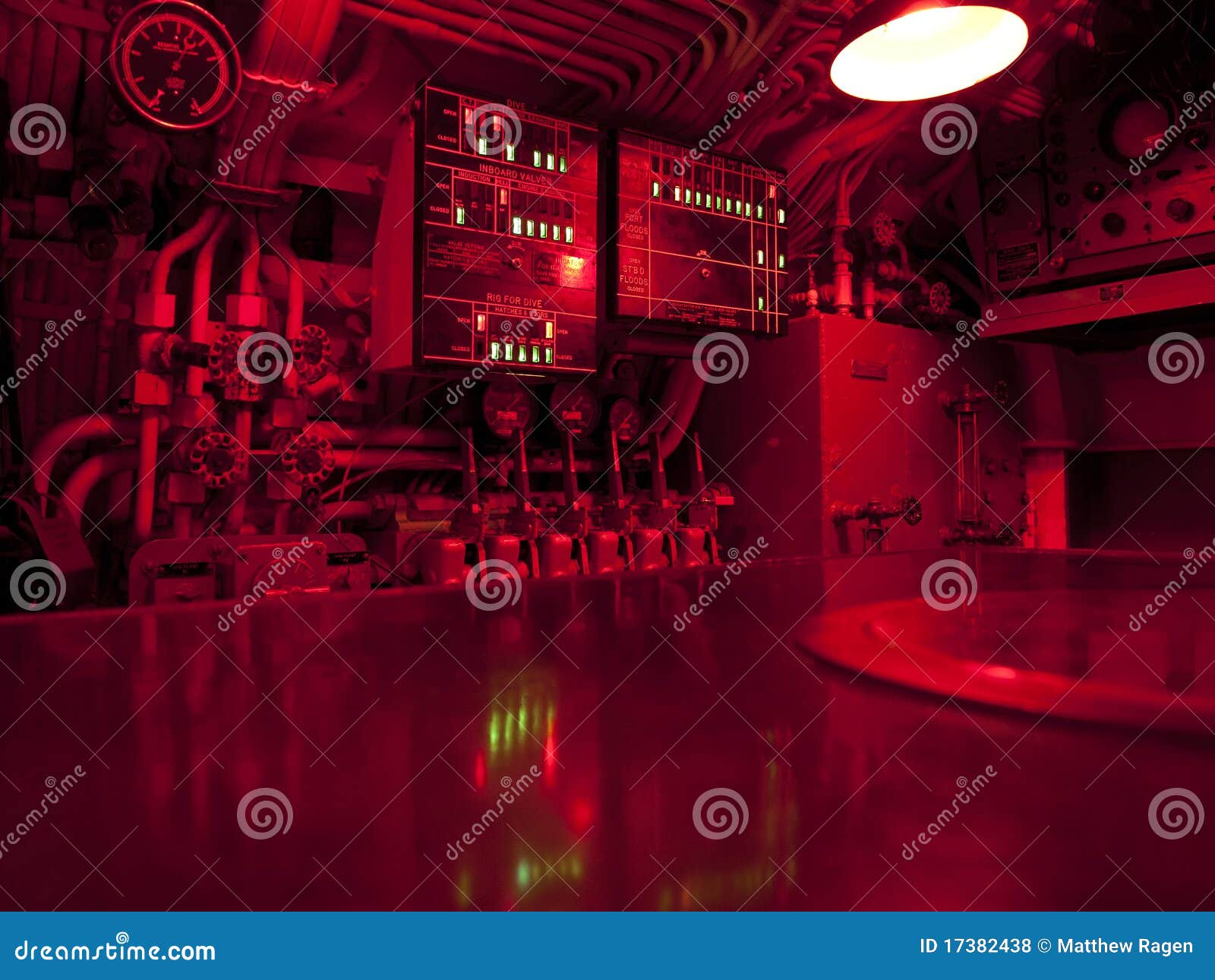 Submarine Command Center stock photo. Image of control - 17382438