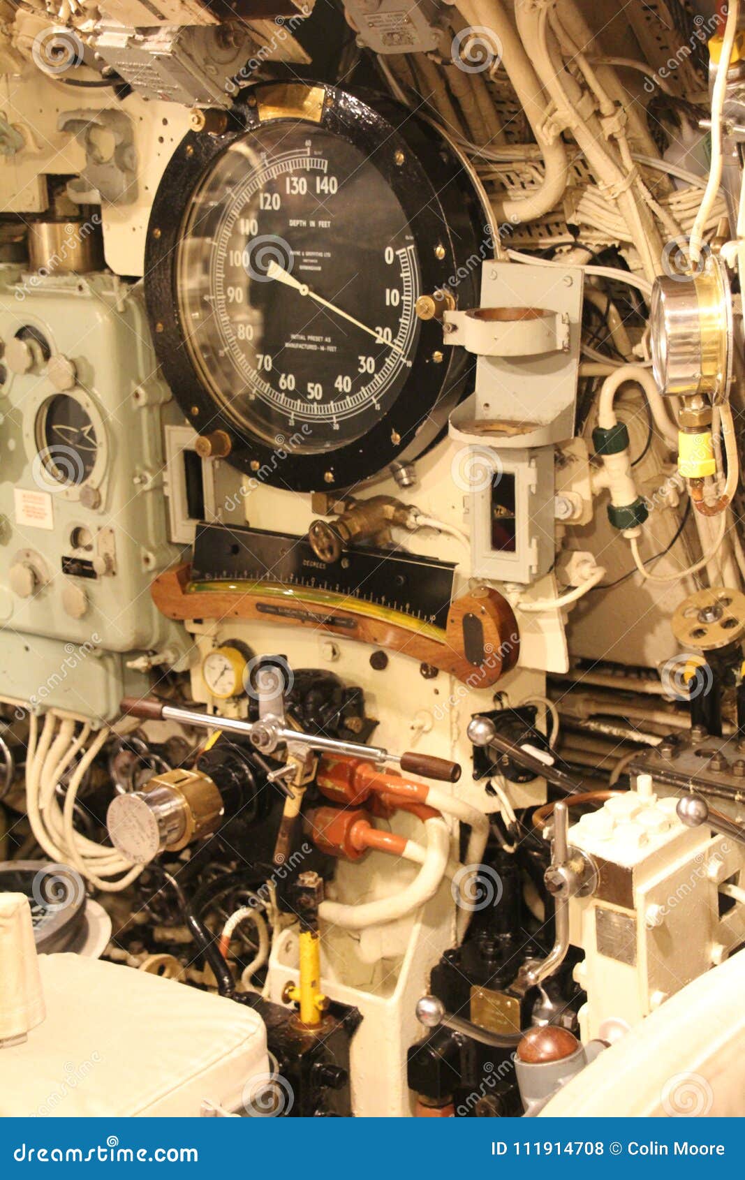 Submarine Control system stock photo. Image of system - 111914708