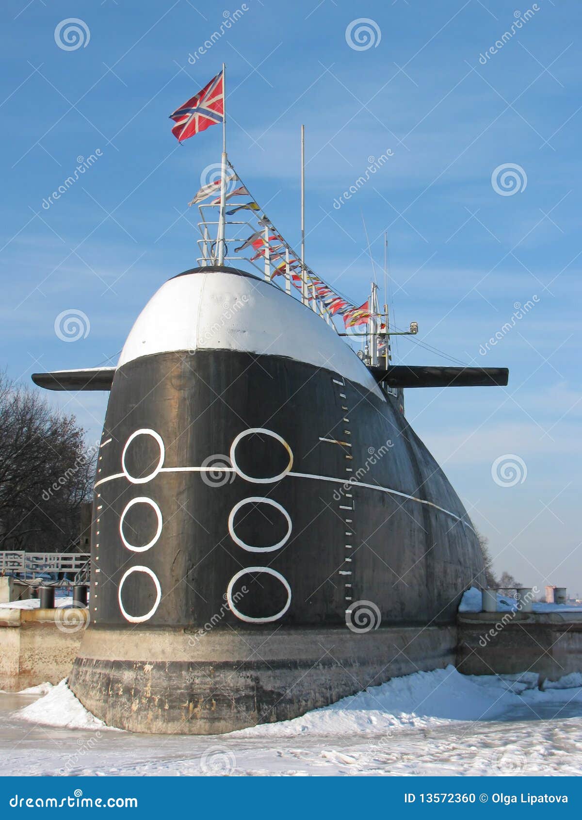 Submarine in dock stock photo. Image of cargo, deep, port - 13572360