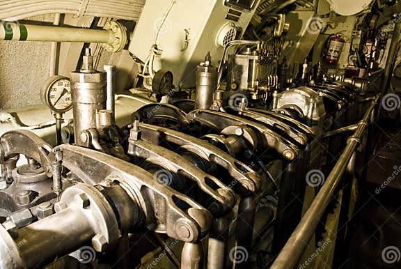 Submarine engine stock photo. Image of submarine, wwii - 4138860