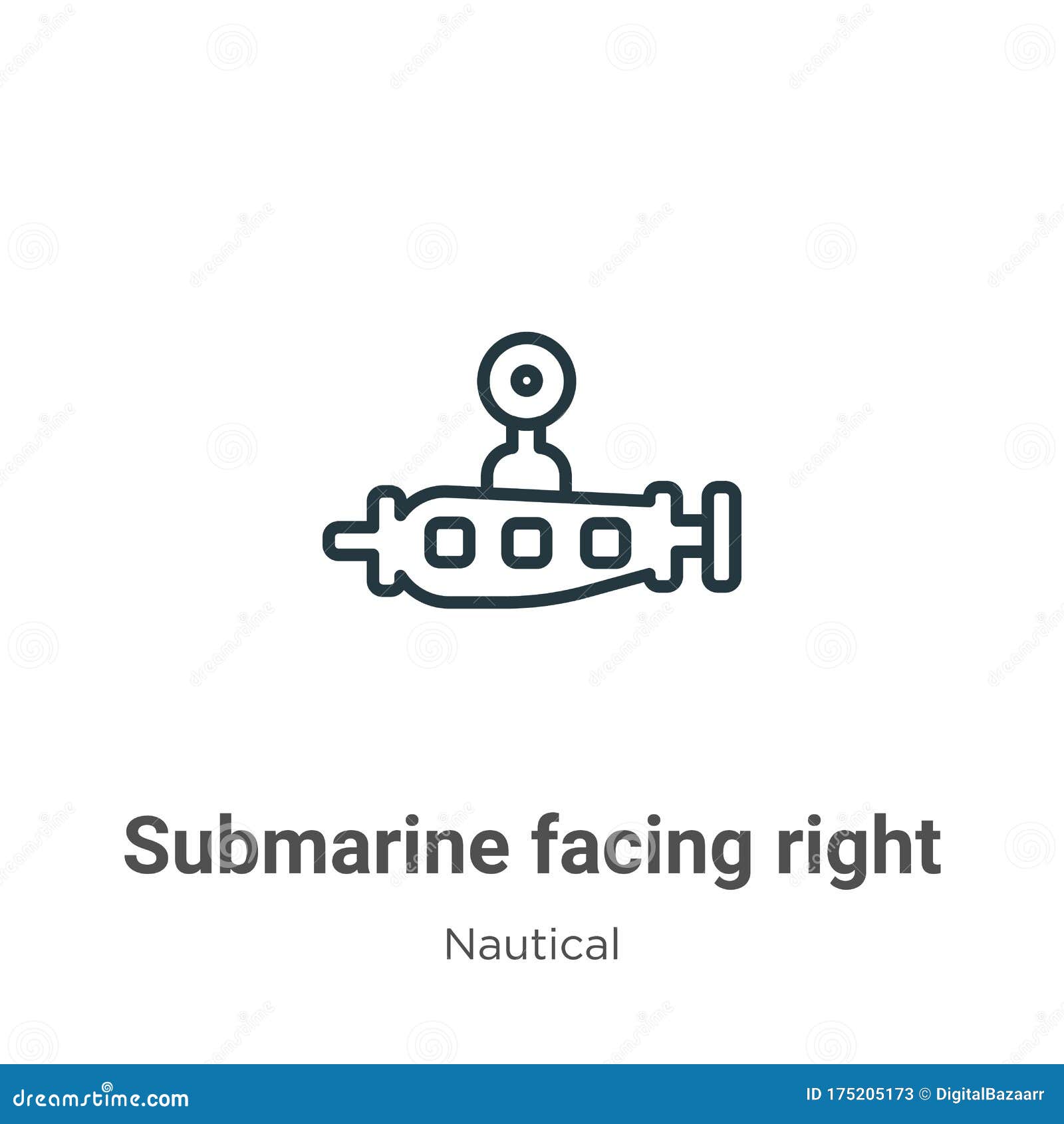 Submarines Line Icons Collection. Torpedoes, Sonar, Propulsion ...