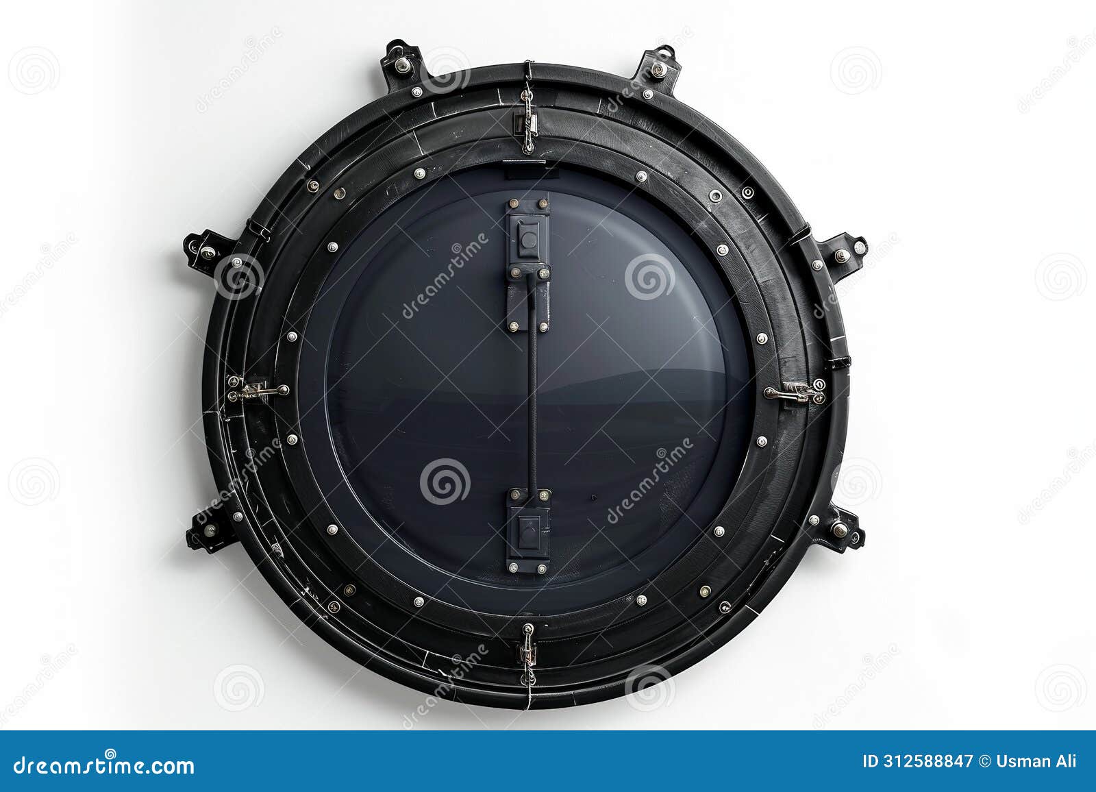 Submarine Hatch on White Background Stock Image - Image of innovation ...