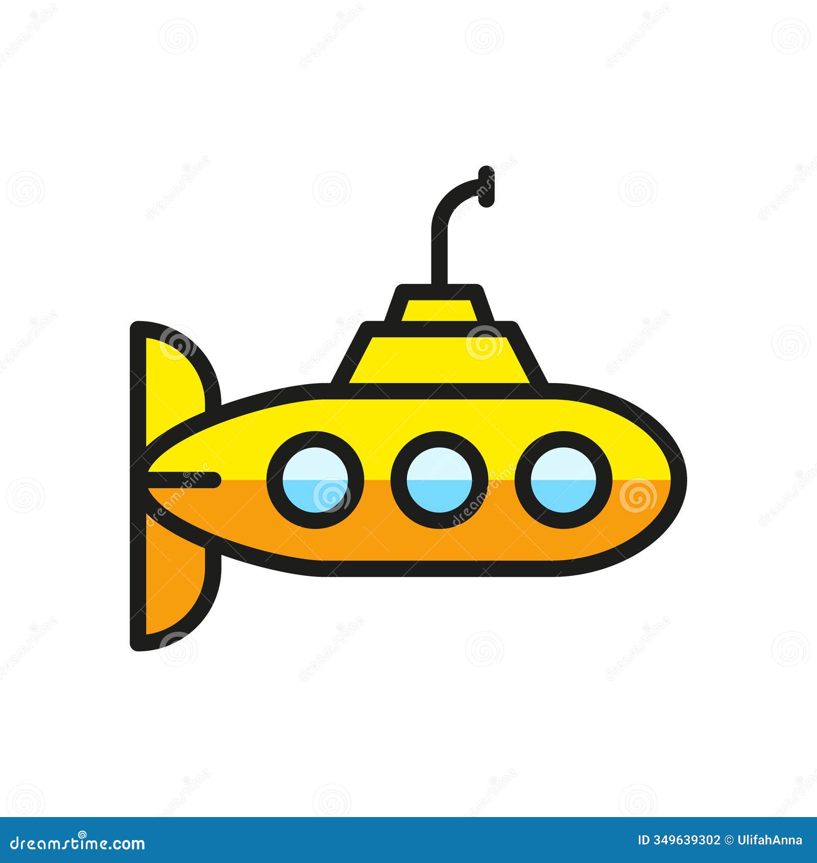 Submarine Icon Vector Sign And Symbol Isolated On White Background ...