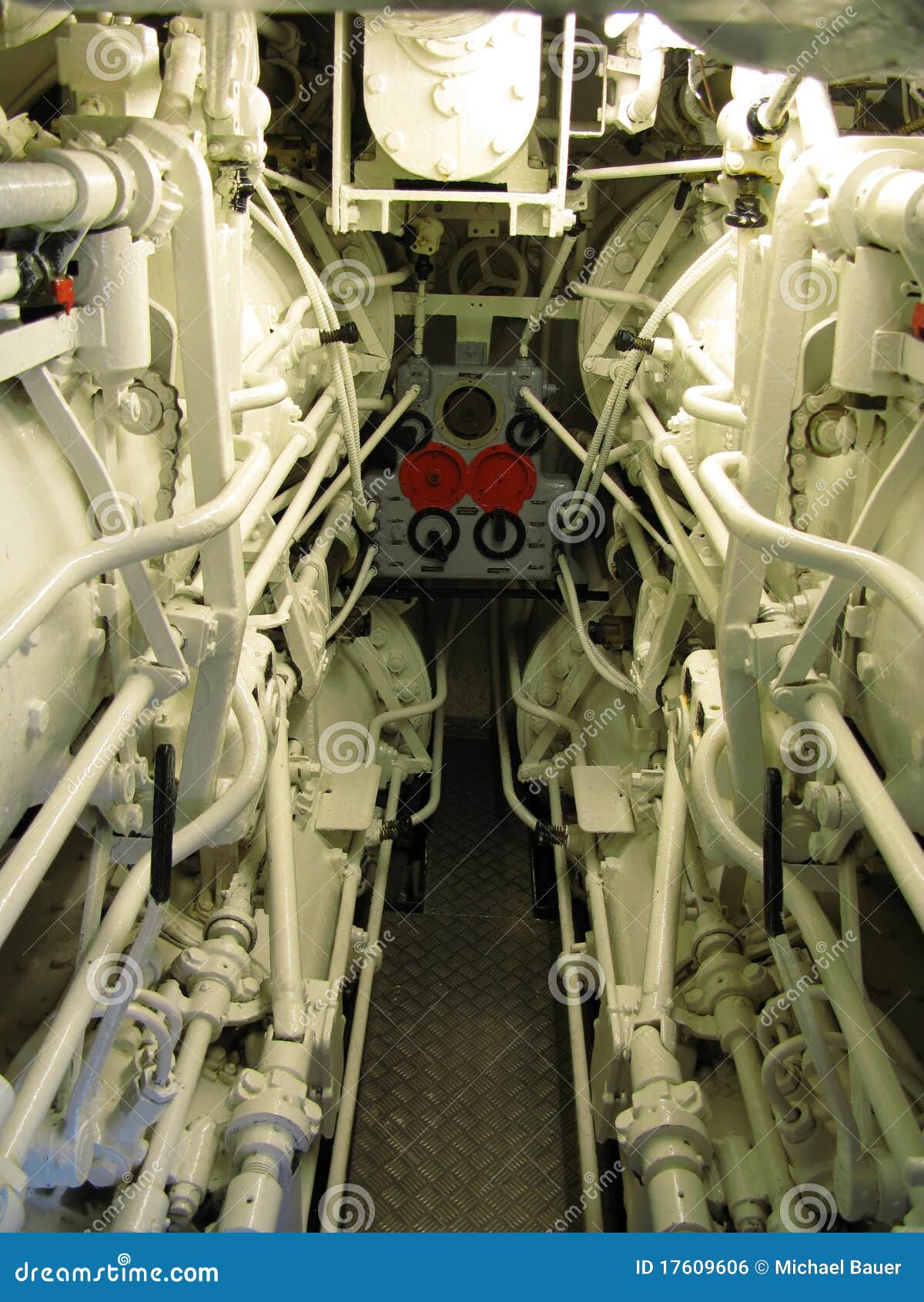 Navy Submarine Walkway Interior Stock Image Image Of