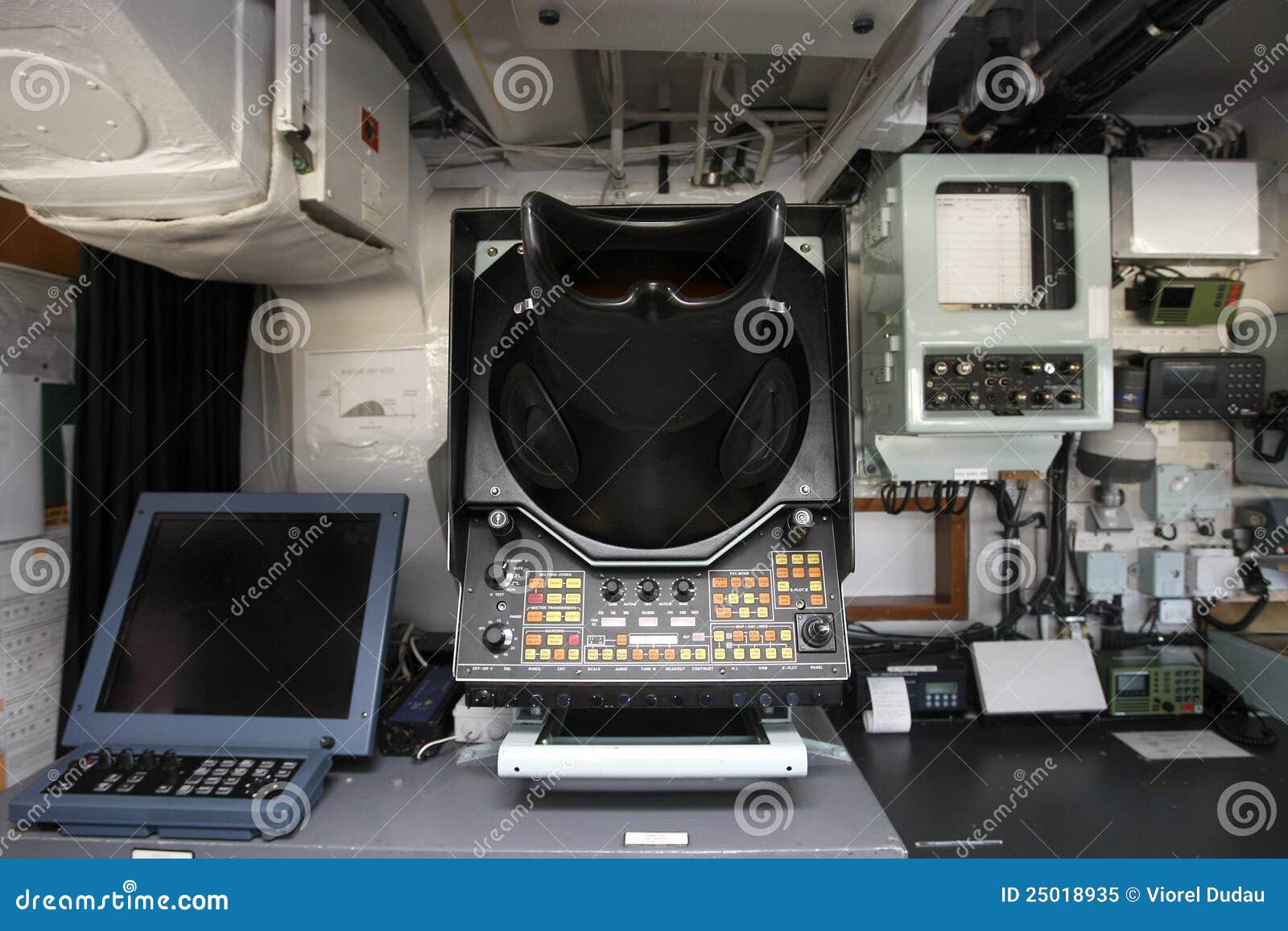 Submarine Internal Equipment Stock Image - Image of button, electronic ...