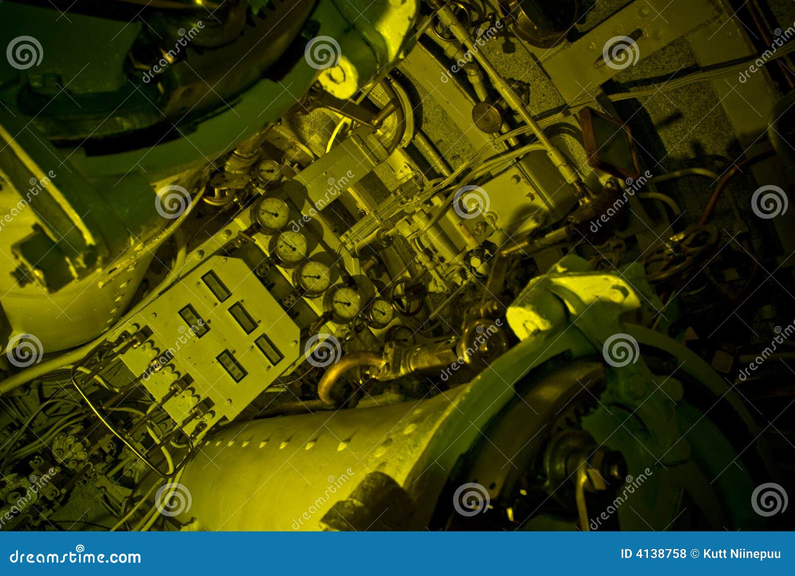 Submarine Machinary stock photo. Image of boat, machine - 4138758