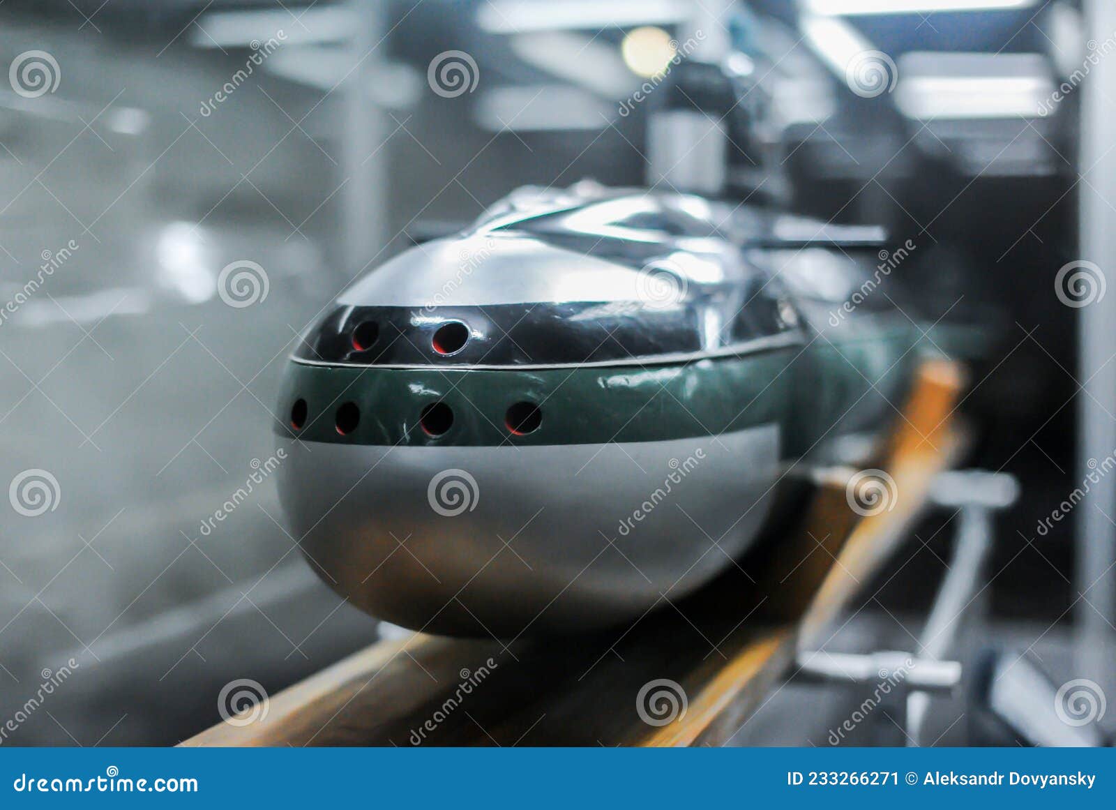 Submarine Model, Front View Close-up. Defocus Editorial Photo - Image ...