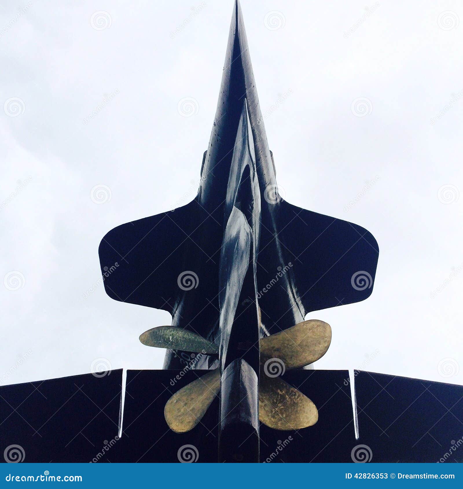 Submarine propeller stock image. Image of propeller, perspective - 42826353