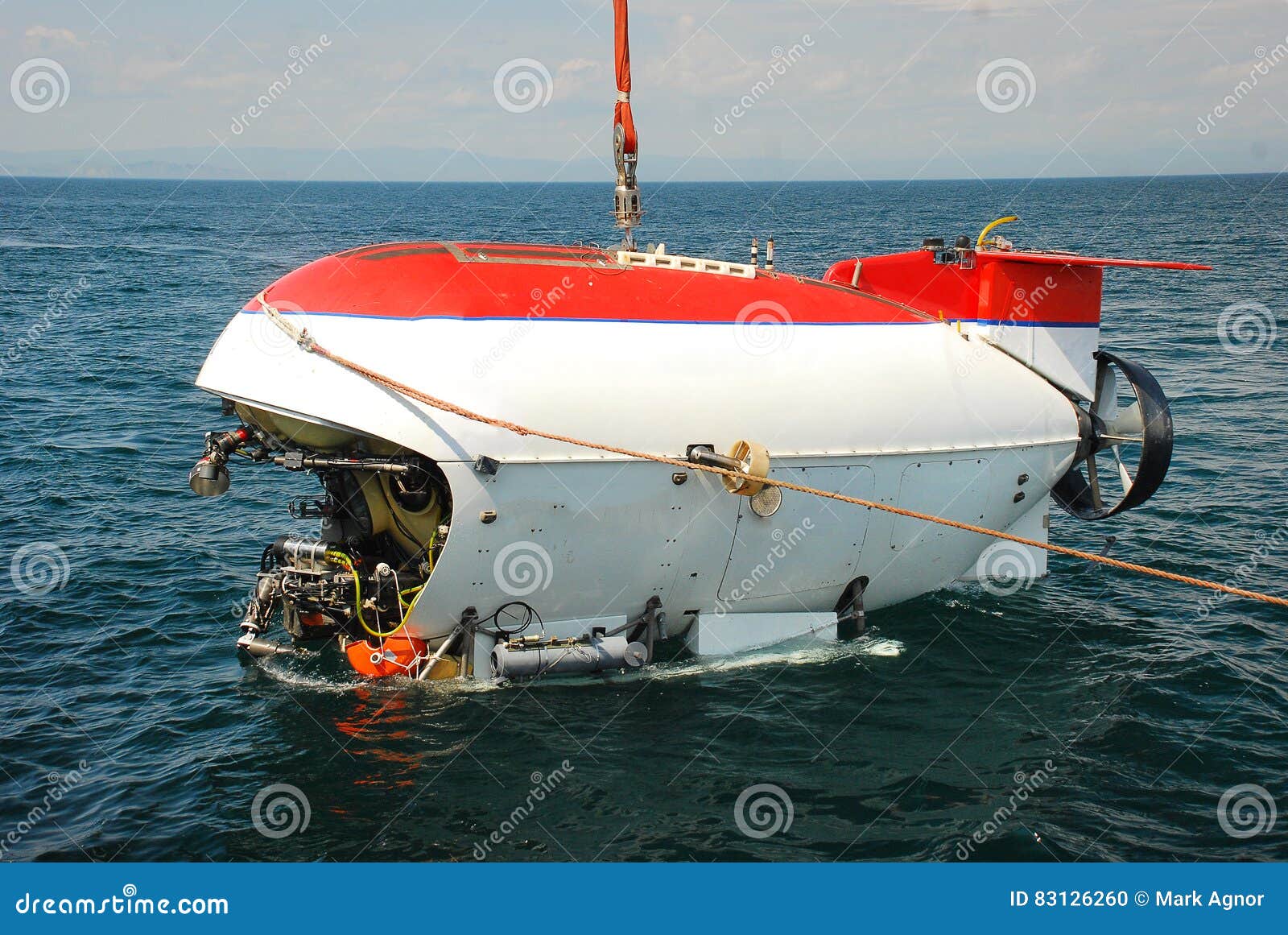 Submarine Researching Waters Stock Photo - Image of habitable, save ...
