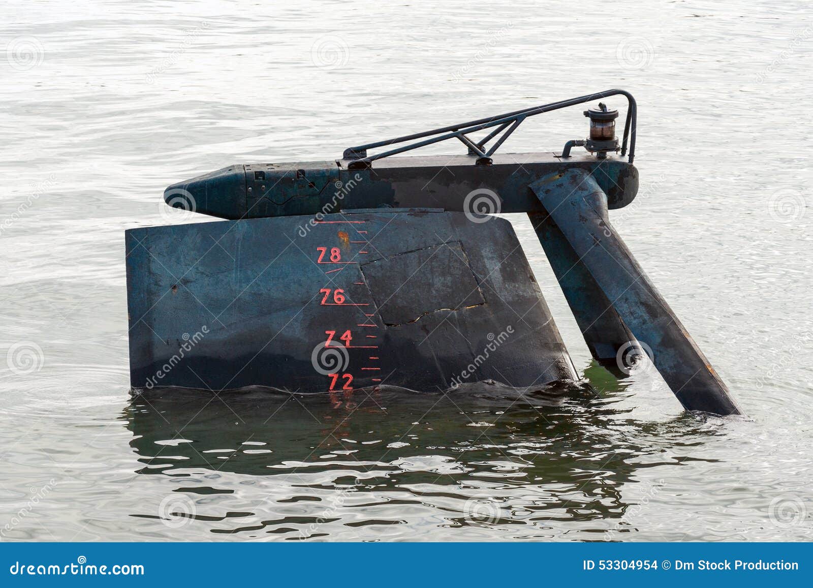 Submarine rudder. stock photo. Image of steel, close - 53304954