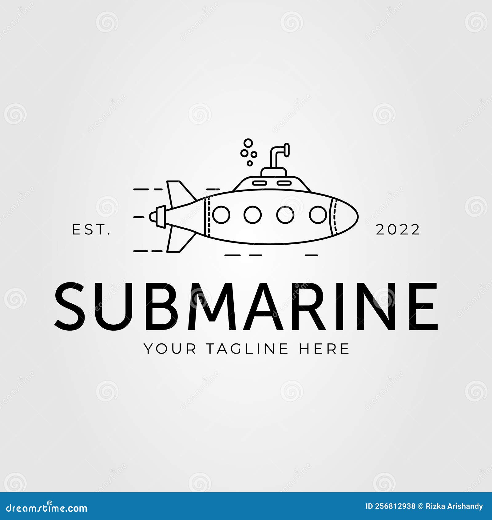 Submarine Ship or Sub Boat Logo Vector Illustration Design Stock Vector ...