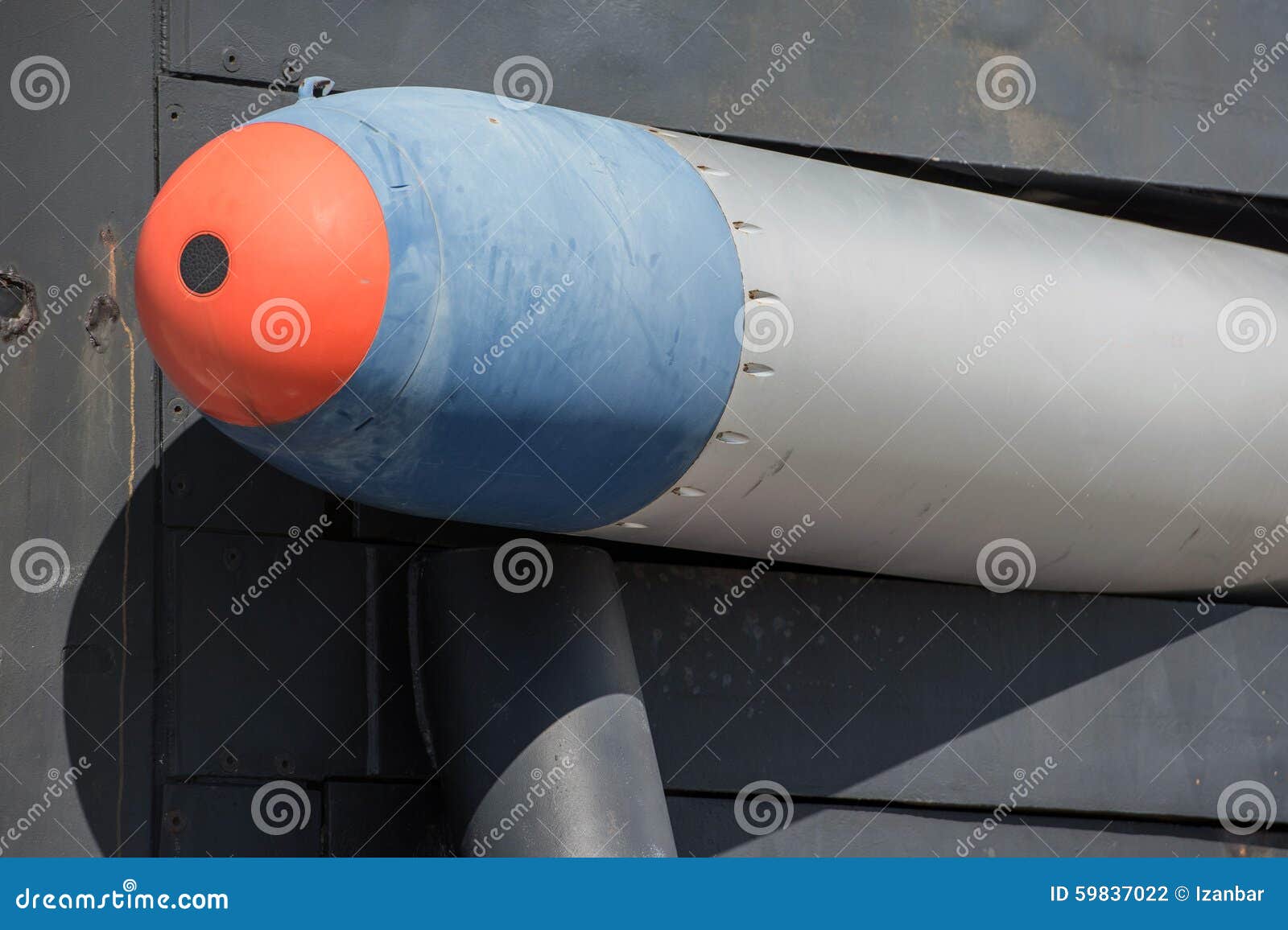 A Submarine Torpedo Tube Showing Both Hatches Opened Stock Image ...