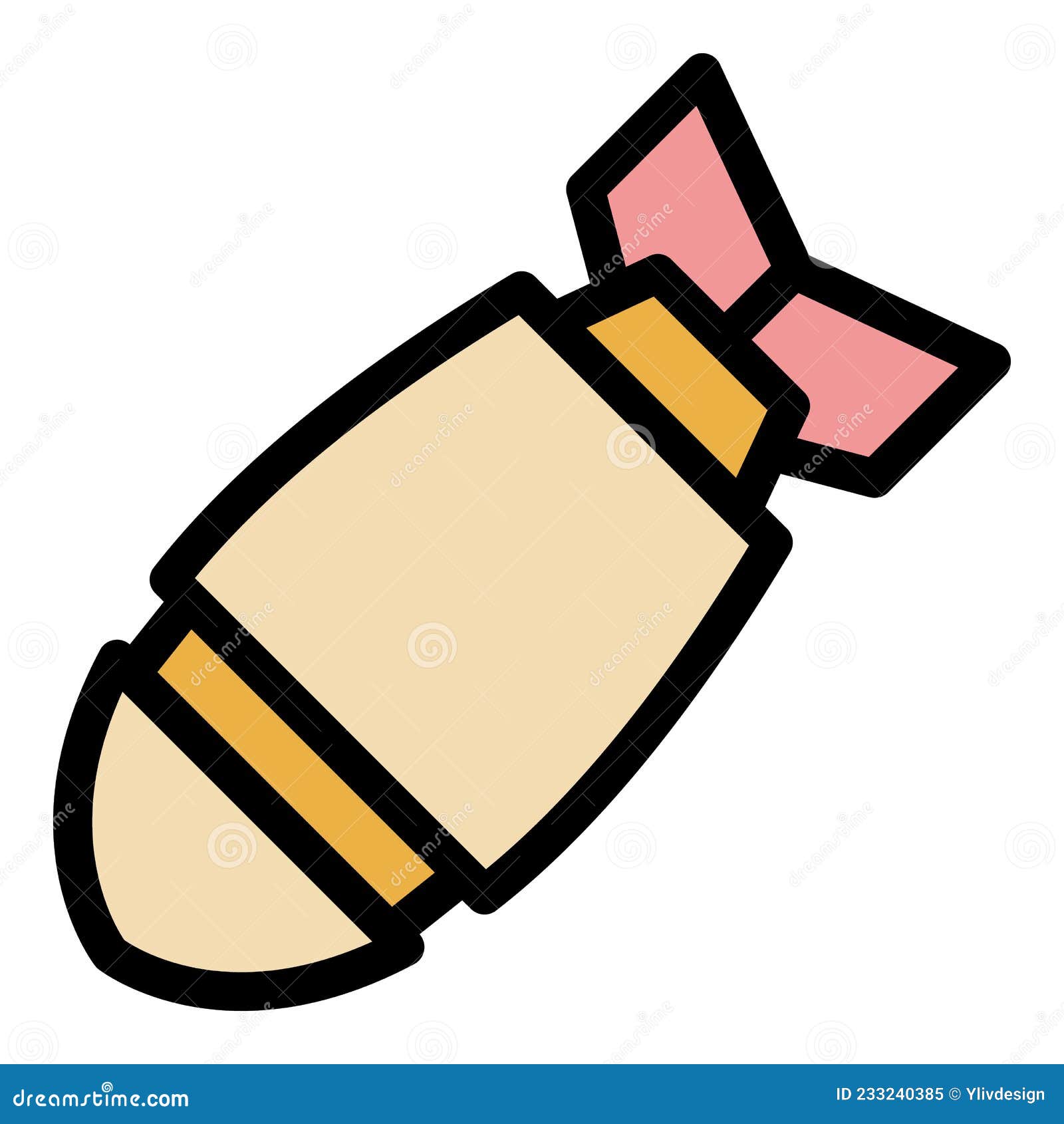 Submarine Warhead Icon Color Outline Vector Stock Vector - Illustration ...