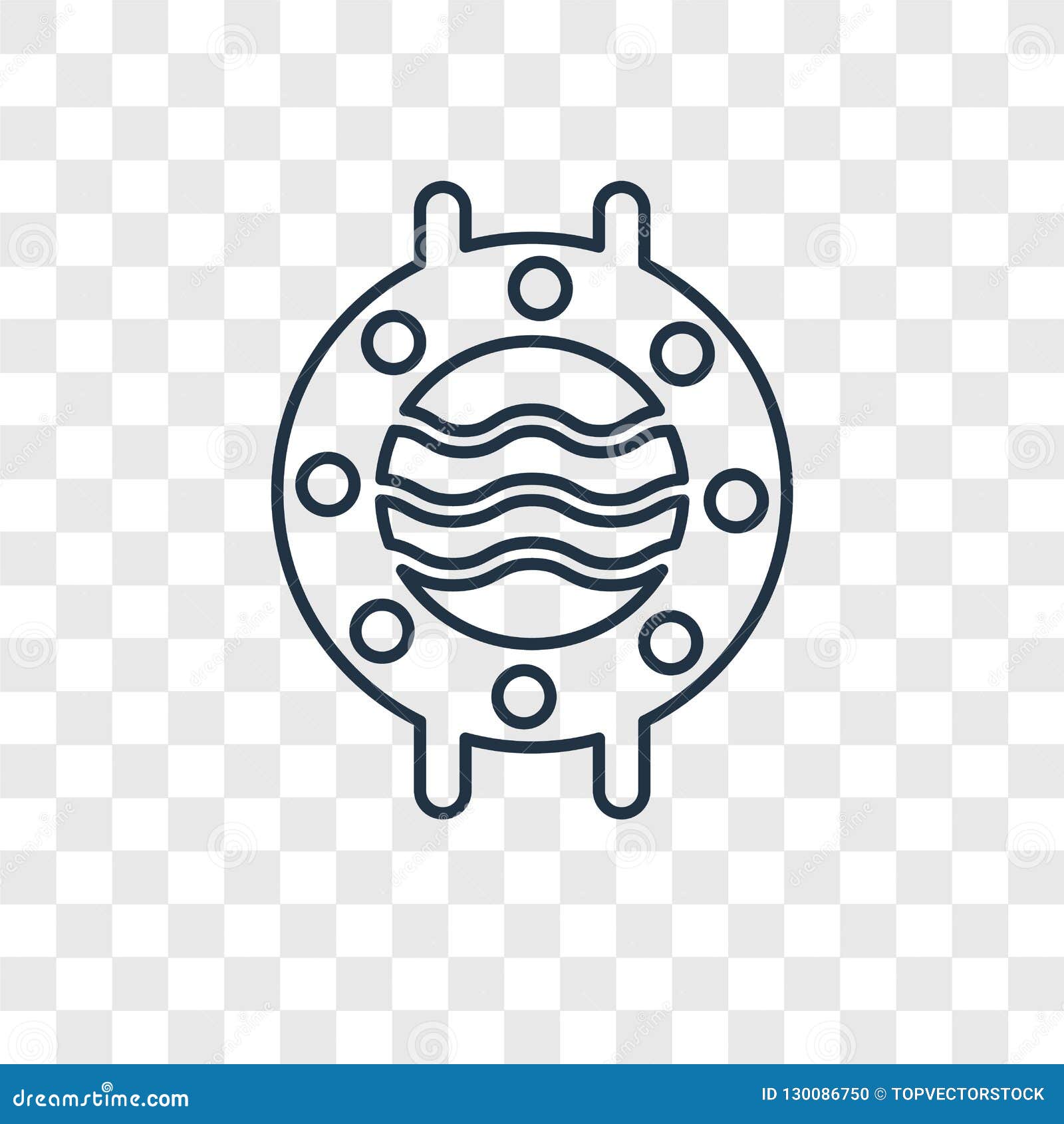 Submarine Window Concept Vector Linear Icon Isolated On Transparent ...