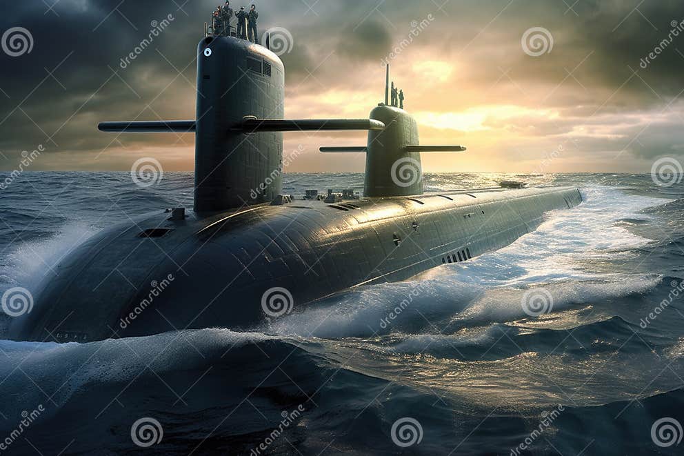 Submarines Advanced Communication System in Action Stock Photo - Image ...