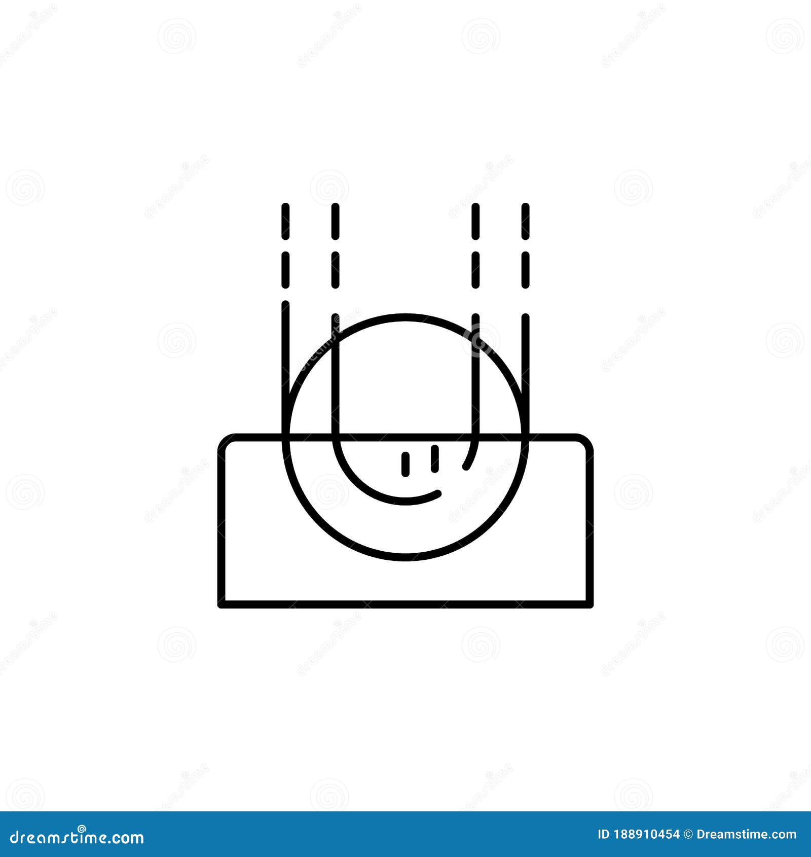 Submerge Icon Vector Isolated On White Background, Submerge Sign , Sign ...