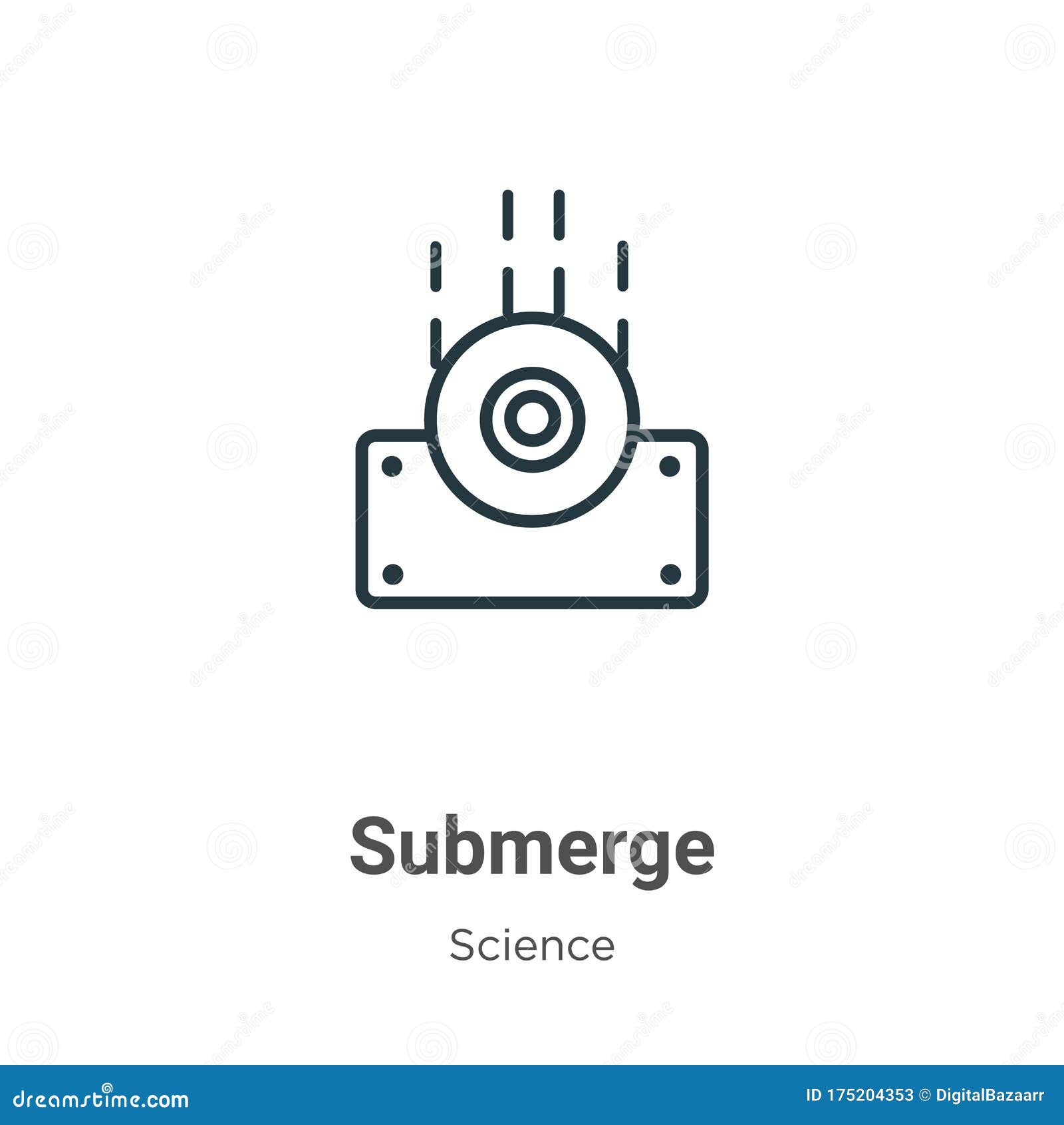 Submerge Isolated Icon. Simple Element Illustration From Science ...