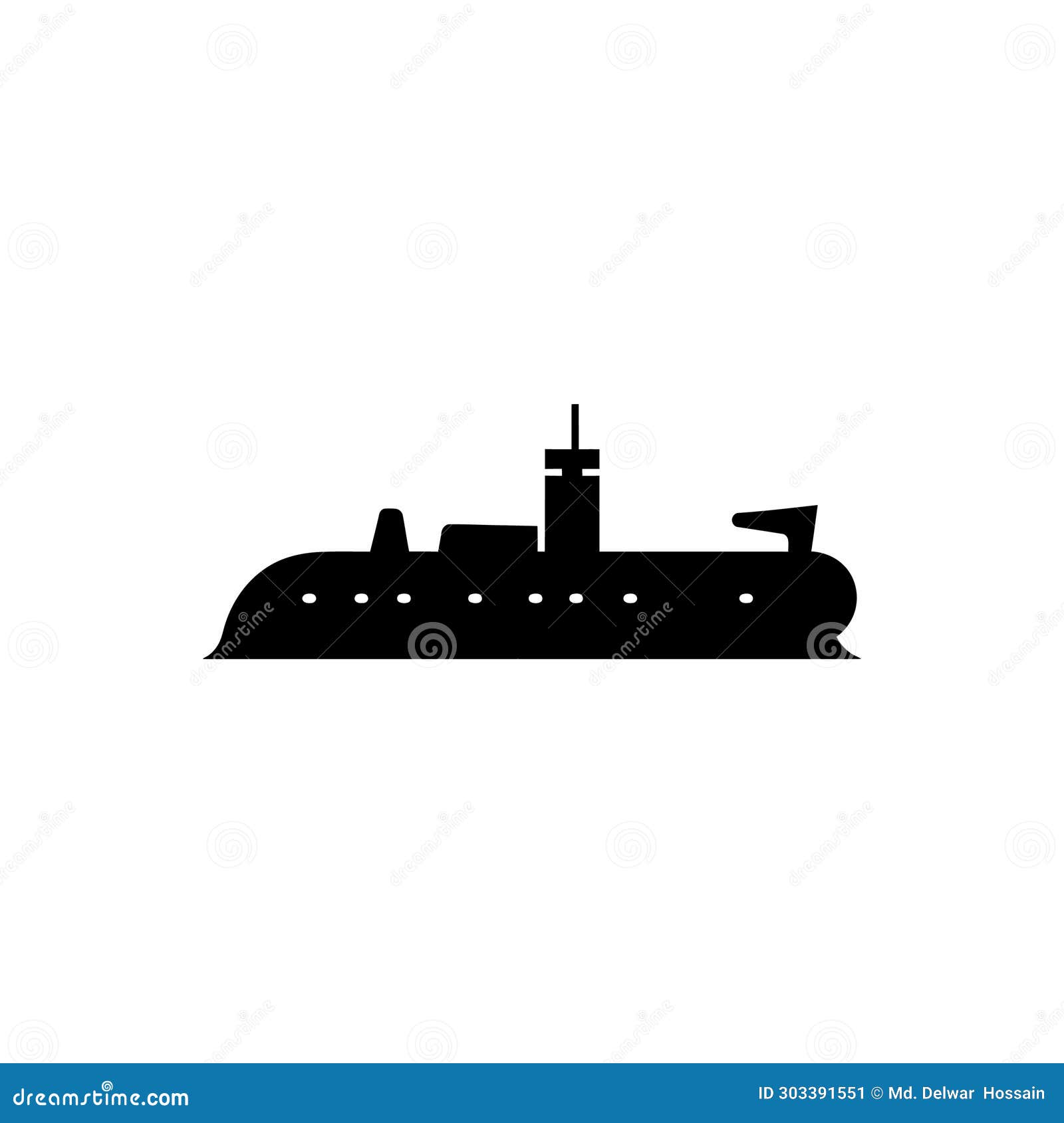 Submersible Ship Icon Cartoon Vector | CartoonDealer.com #303391605
