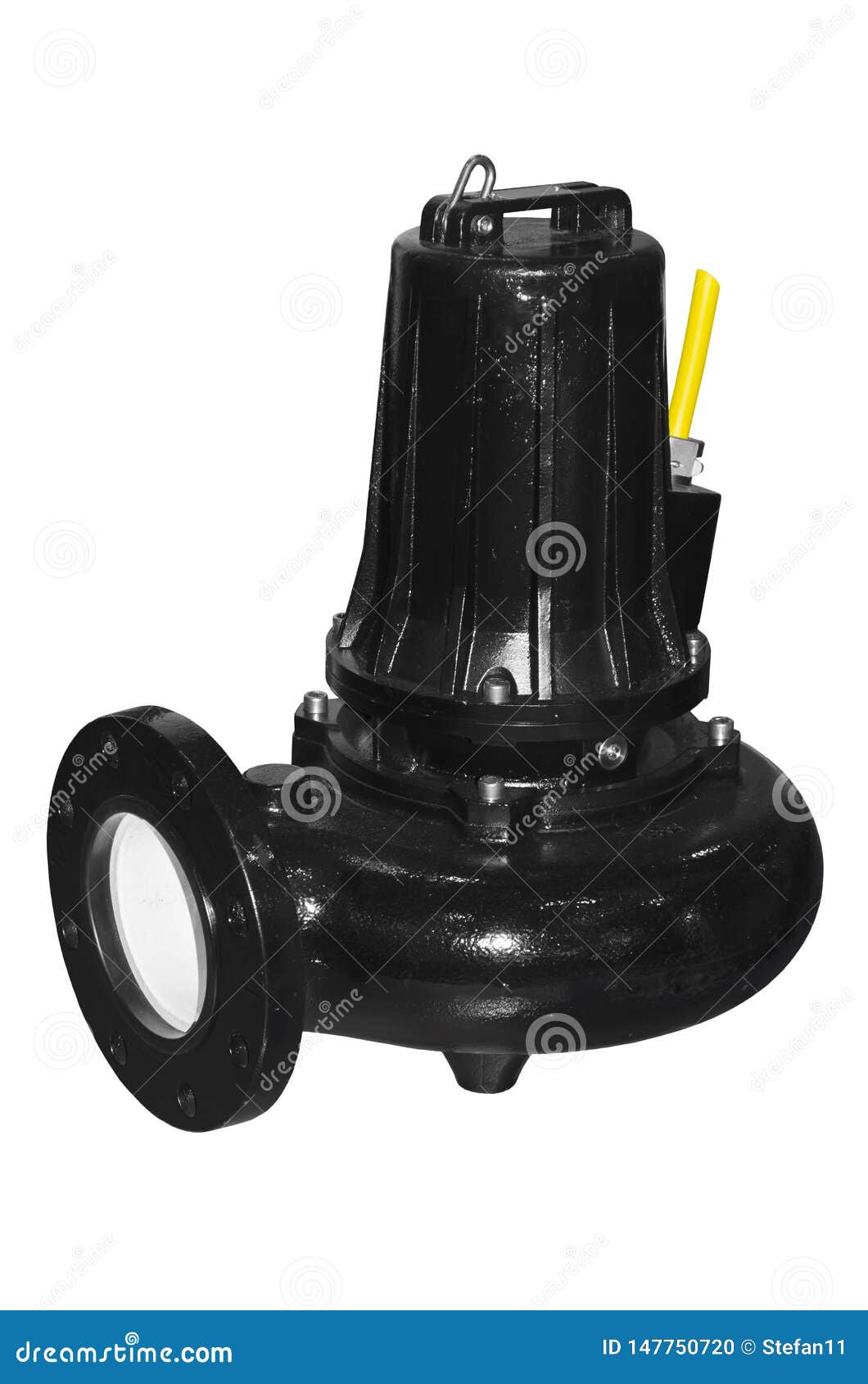 Submersible Pump Dewater Construction Site, Pumping Flood Water Sing ...