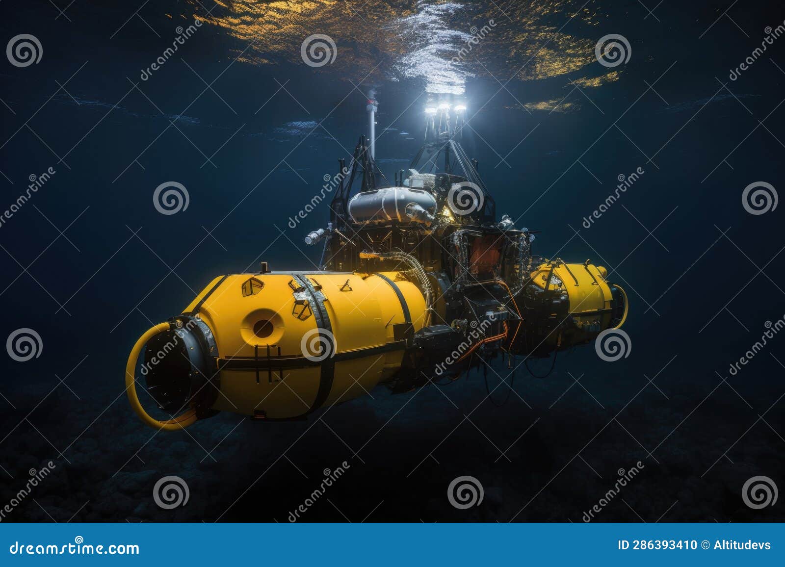 Submersible Vessel Collecting Deep-sea Samples Stock Photo - Image of ...