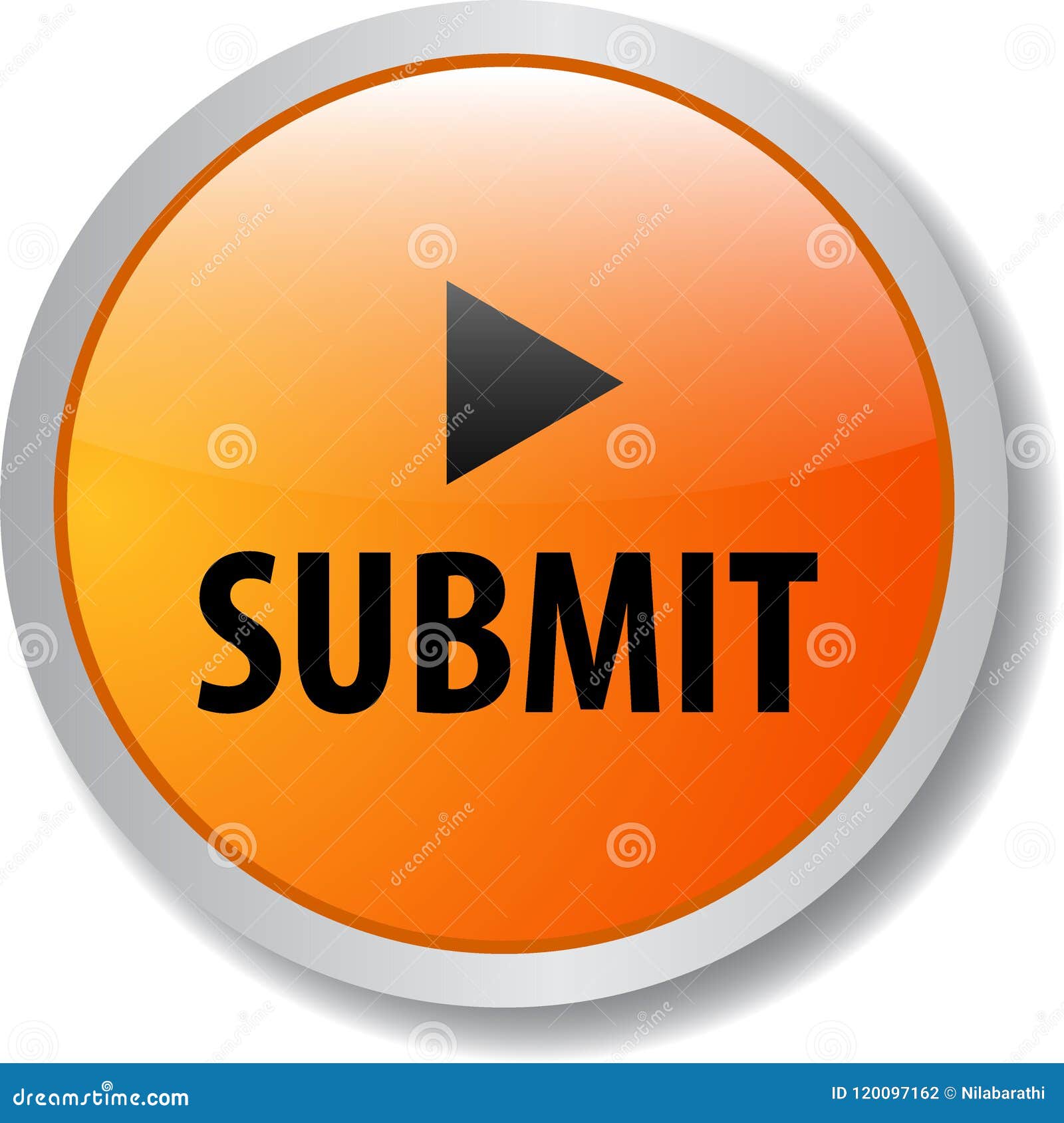 Submeta O ícone Do Botão Da Web Ilustração Stock - Ilustração de final ...