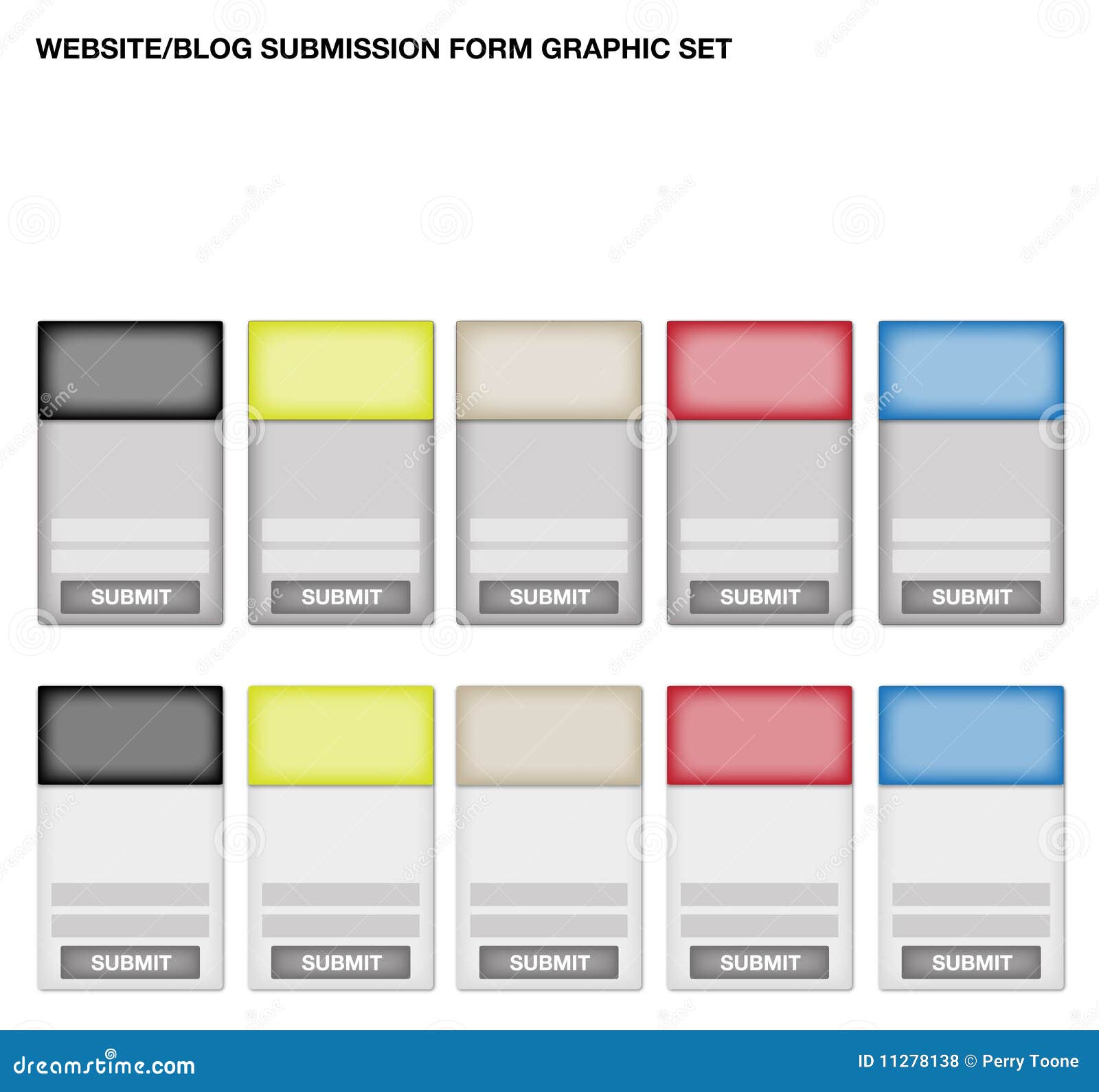 Submission Form Graphic Set Stock Vector - Illustration of secure ...