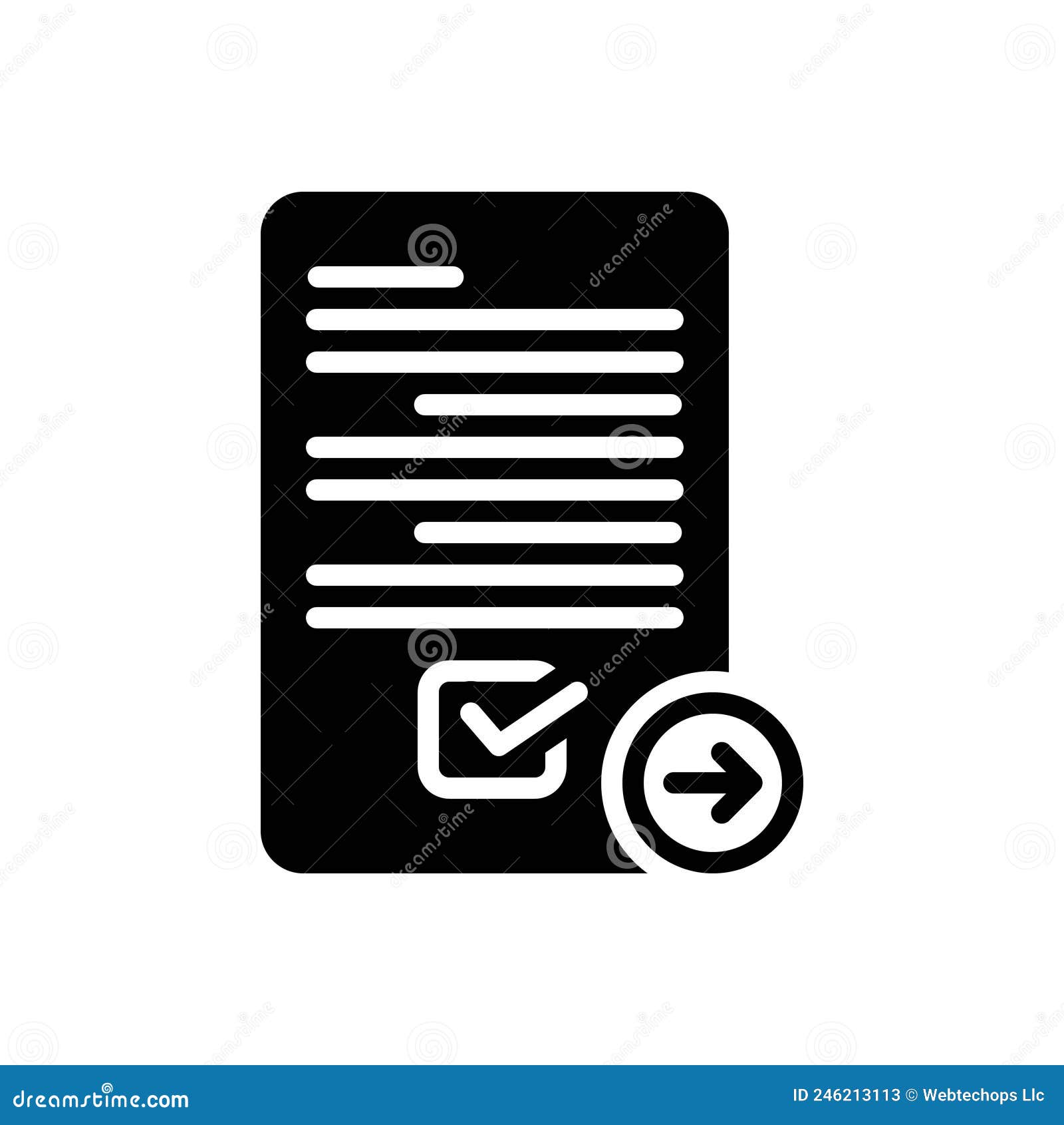 Black Solid Icon for Submissions, Presentment and Capitulation Stock ...