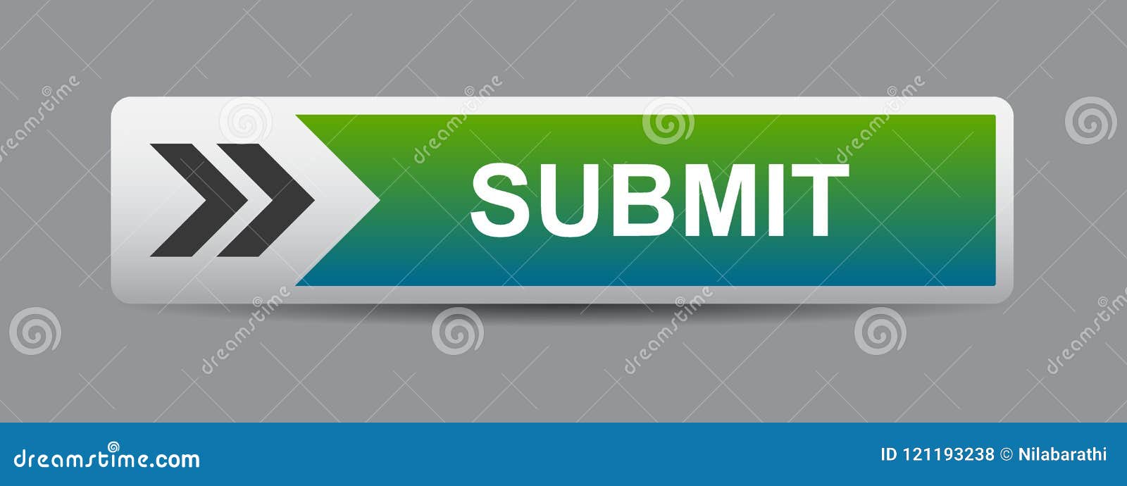 Submit button blue green stock illustration. Illustration of computer ...