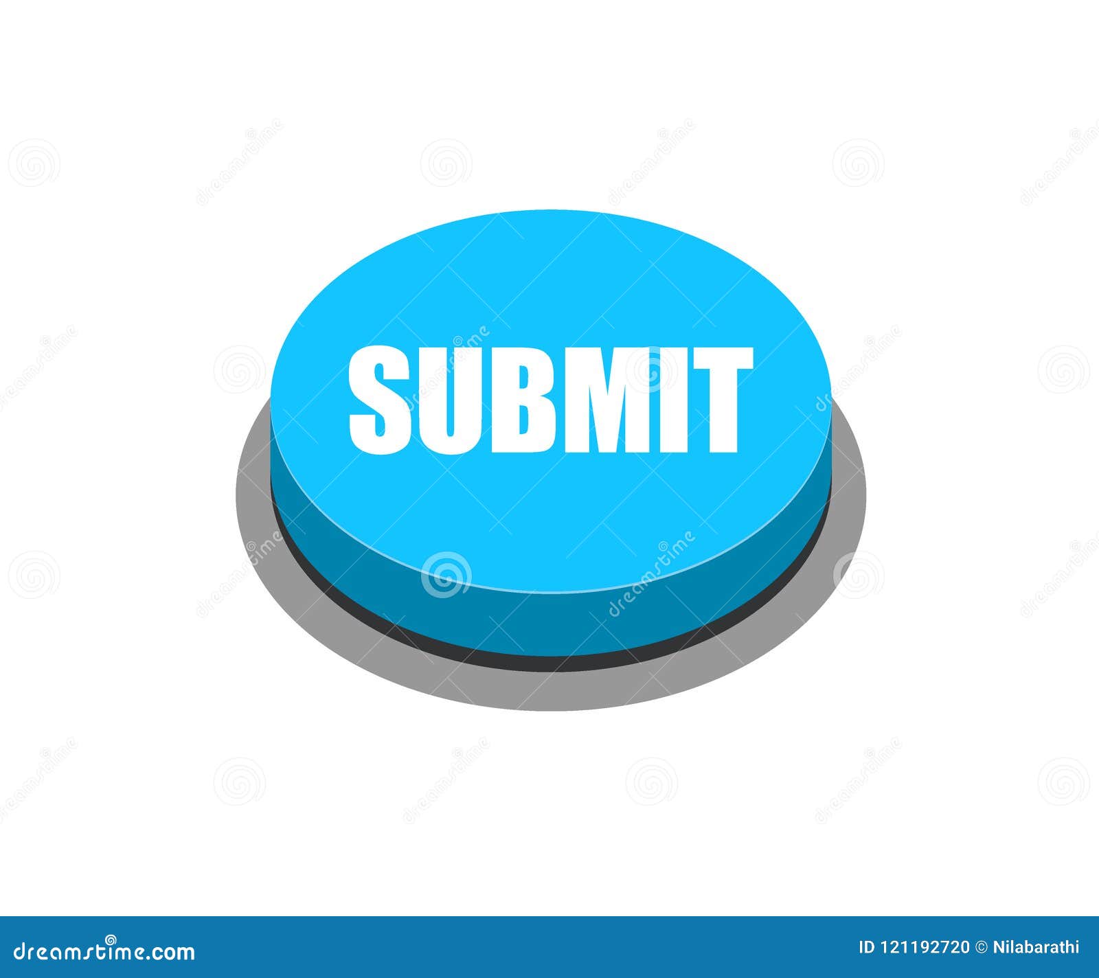Submit button blue stock illustration. Illustration of buttons - 121192720