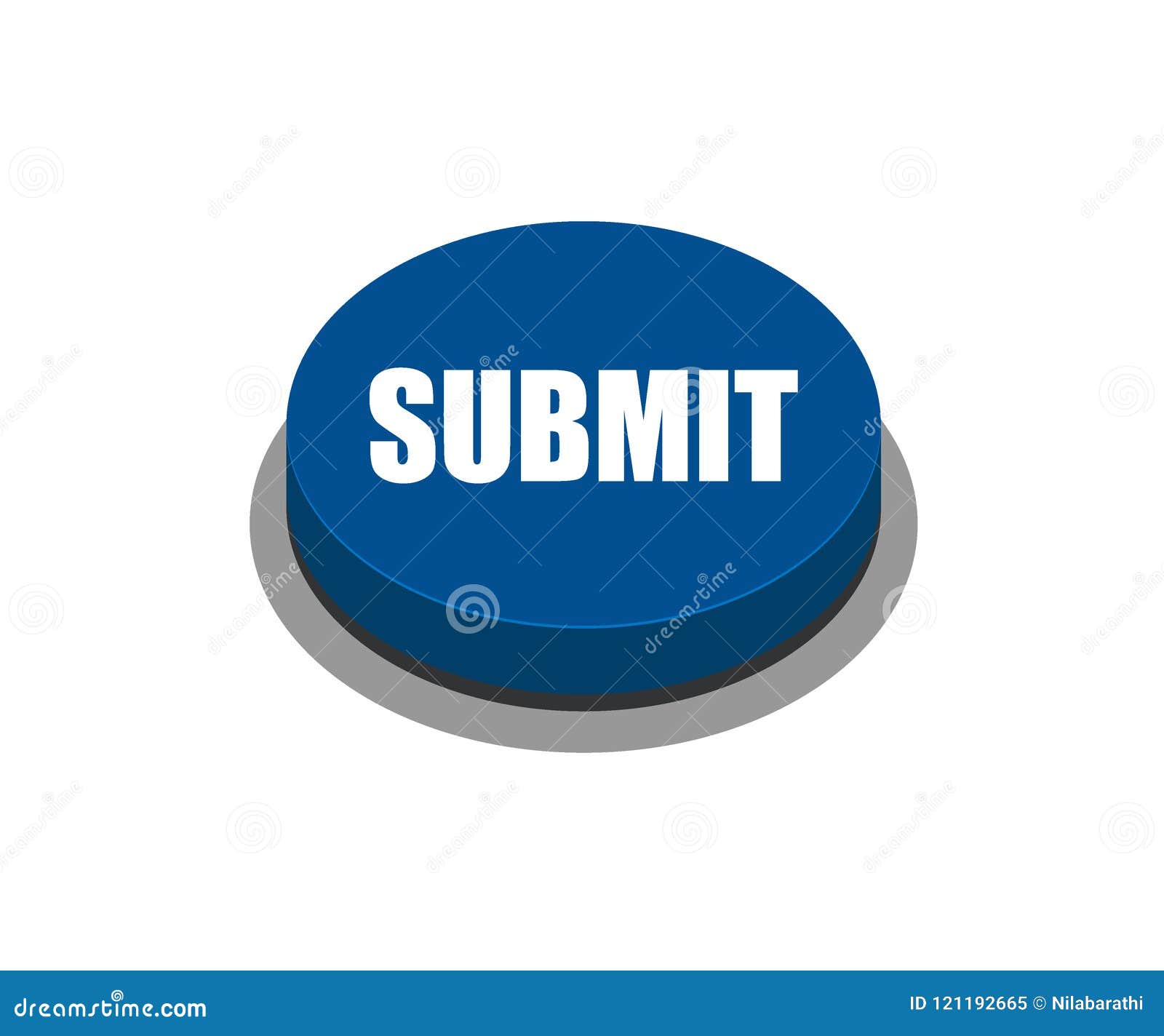 Submit button blue stock illustration. Illustration of blog - 121192665