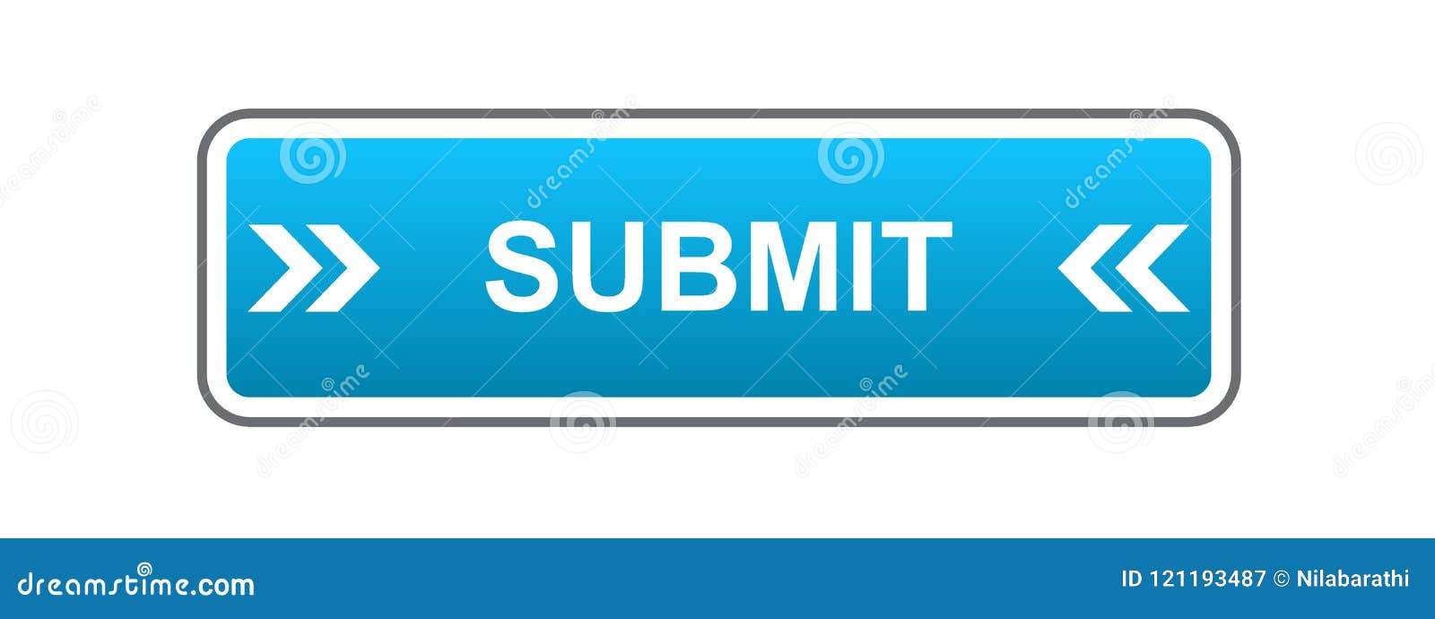 Submit button blue stock illustration. Illustration of elements - 121193487