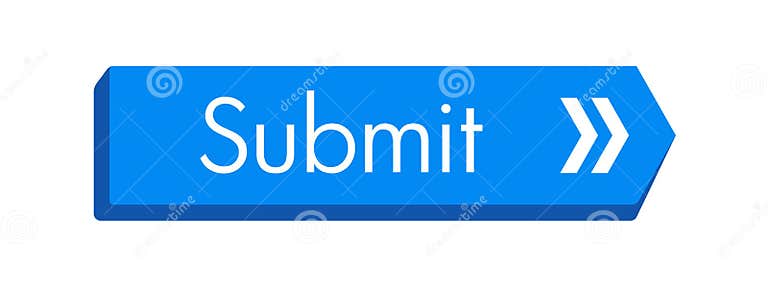 Submit button blue stock illustration. Illustration of element - 121193488