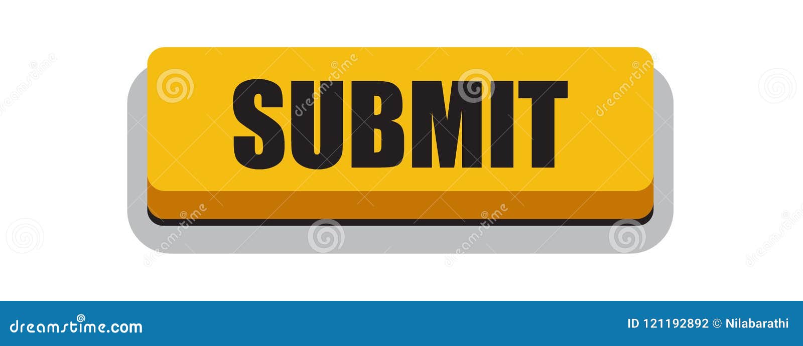 Submit button orange stock illustration. Illustration of form - 121192892