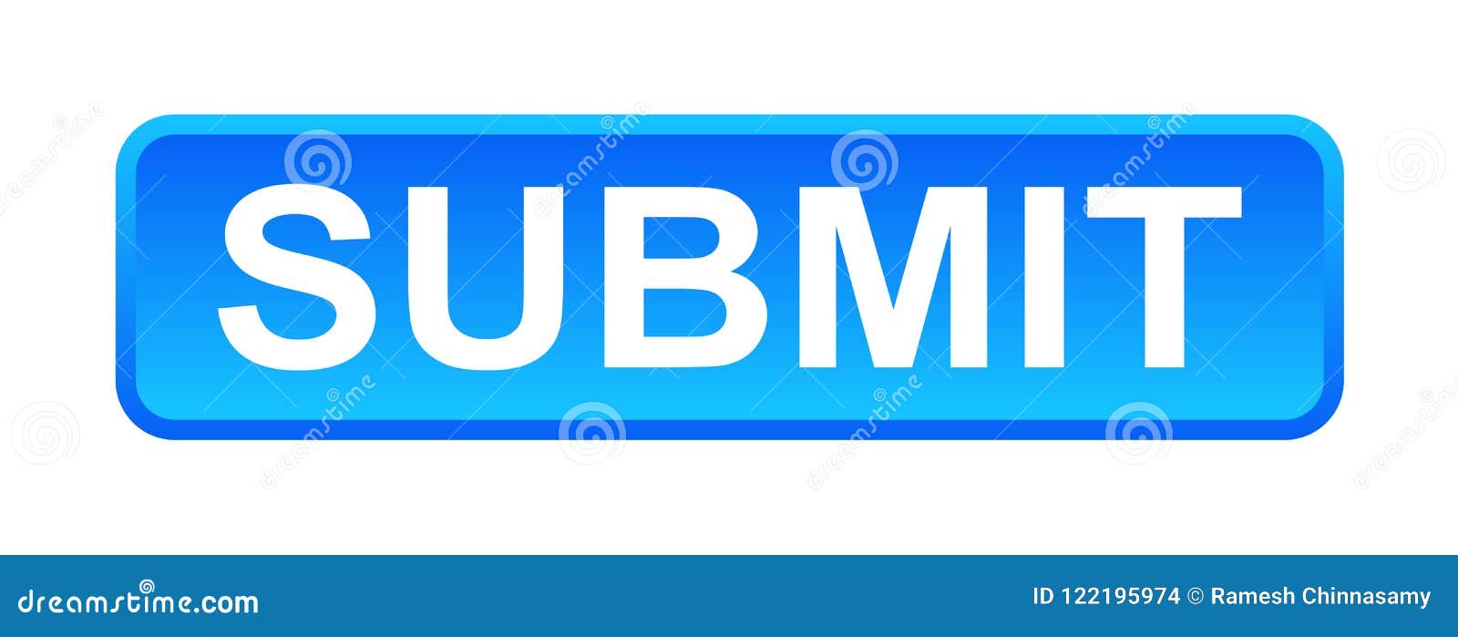 Submit button stock vector. Illustration of blue, background - 122195974