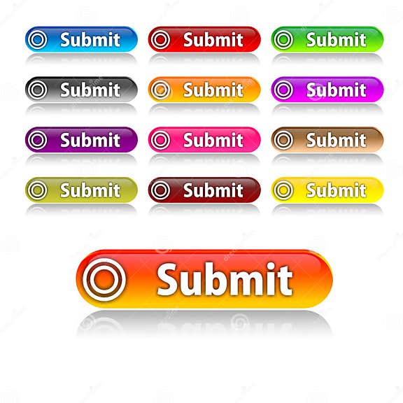 Submit buttons stock vector. Illustration of global, innovate - 25393934