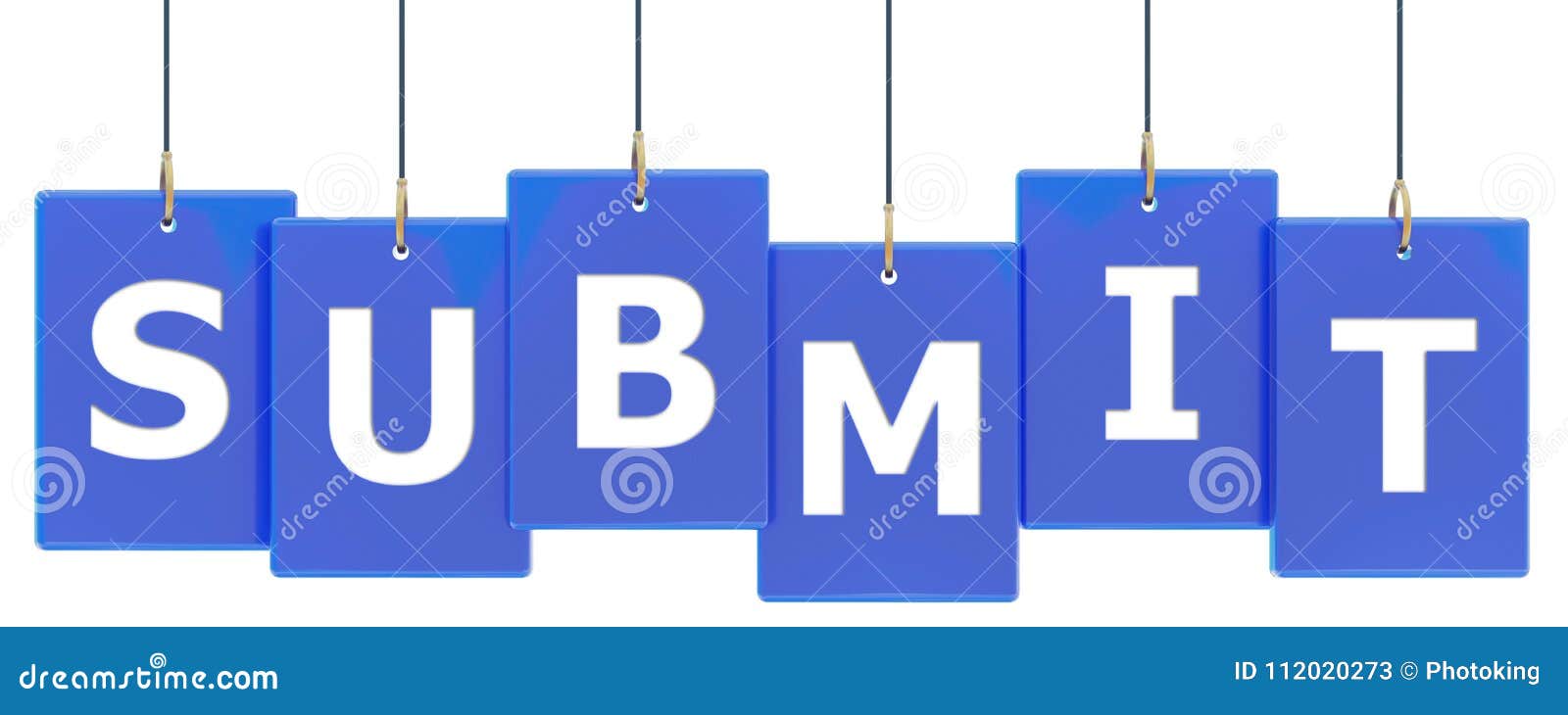 Submit tag banner stock illustration. Illustration of advertising ...