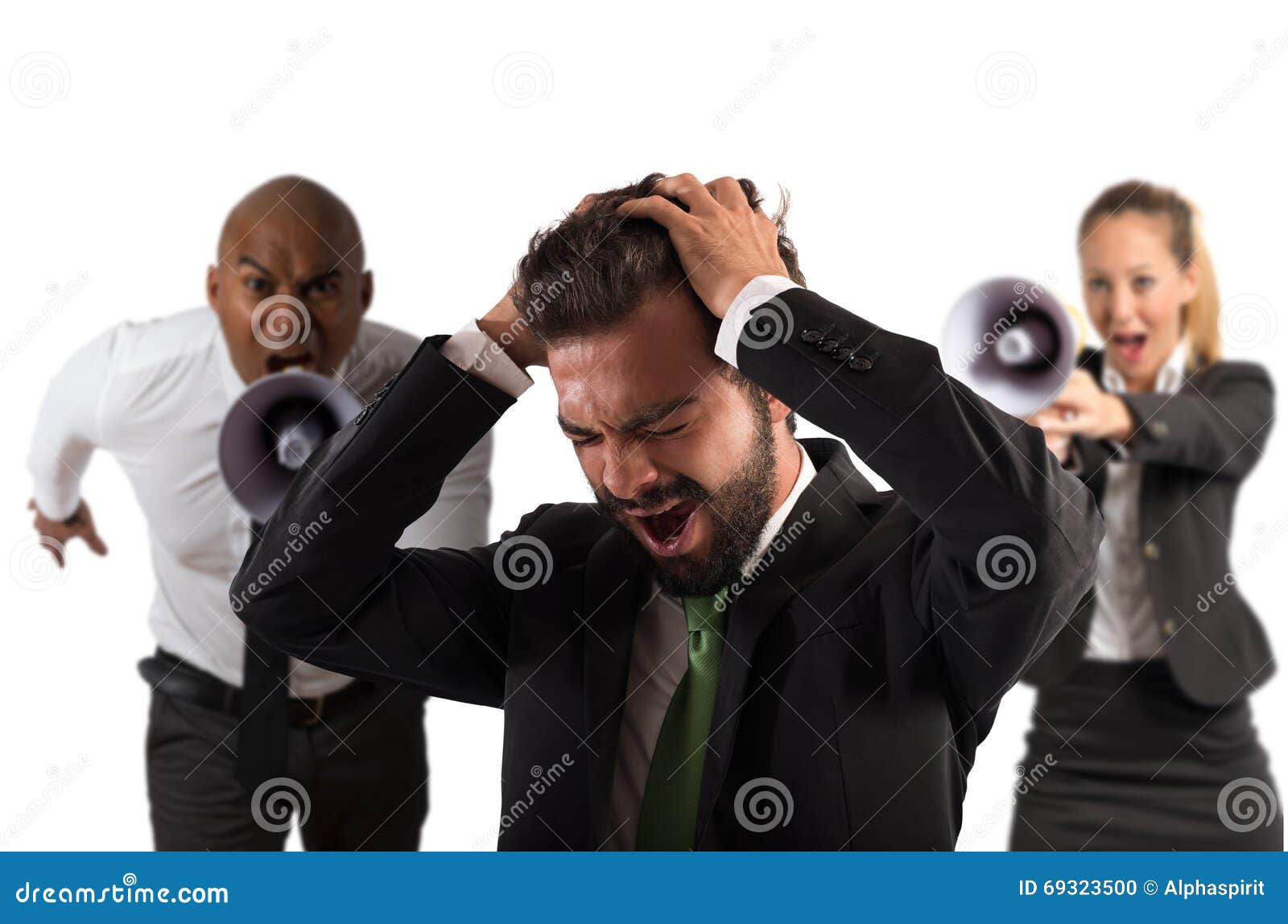 Submit an employee stock photo. Image of reprimand, agression - 69323500