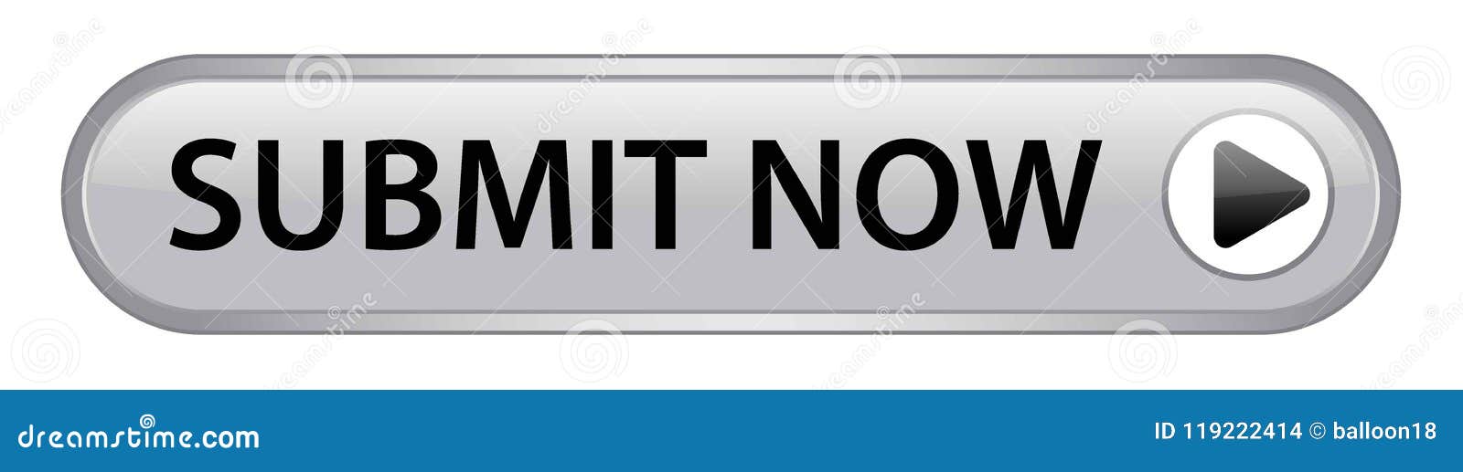 Submit now button stock vector. Illustration of button - 119222414