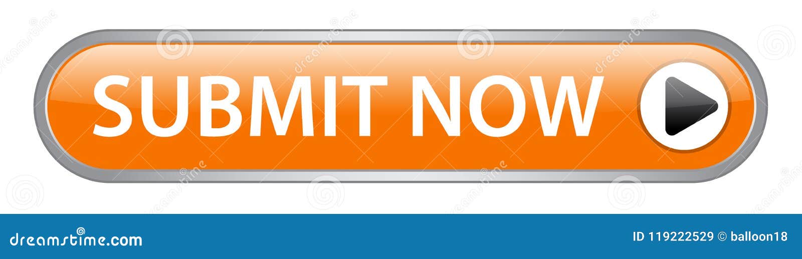 Submit now button stock vector. Illustration of background - 119222529