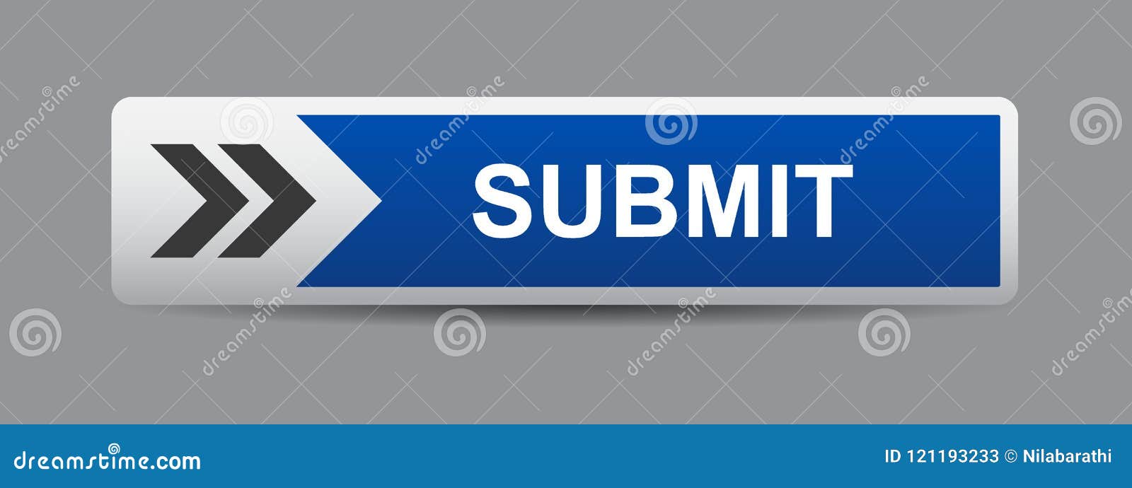Submit button blue stock illustration. Illustration of browse - 121193233